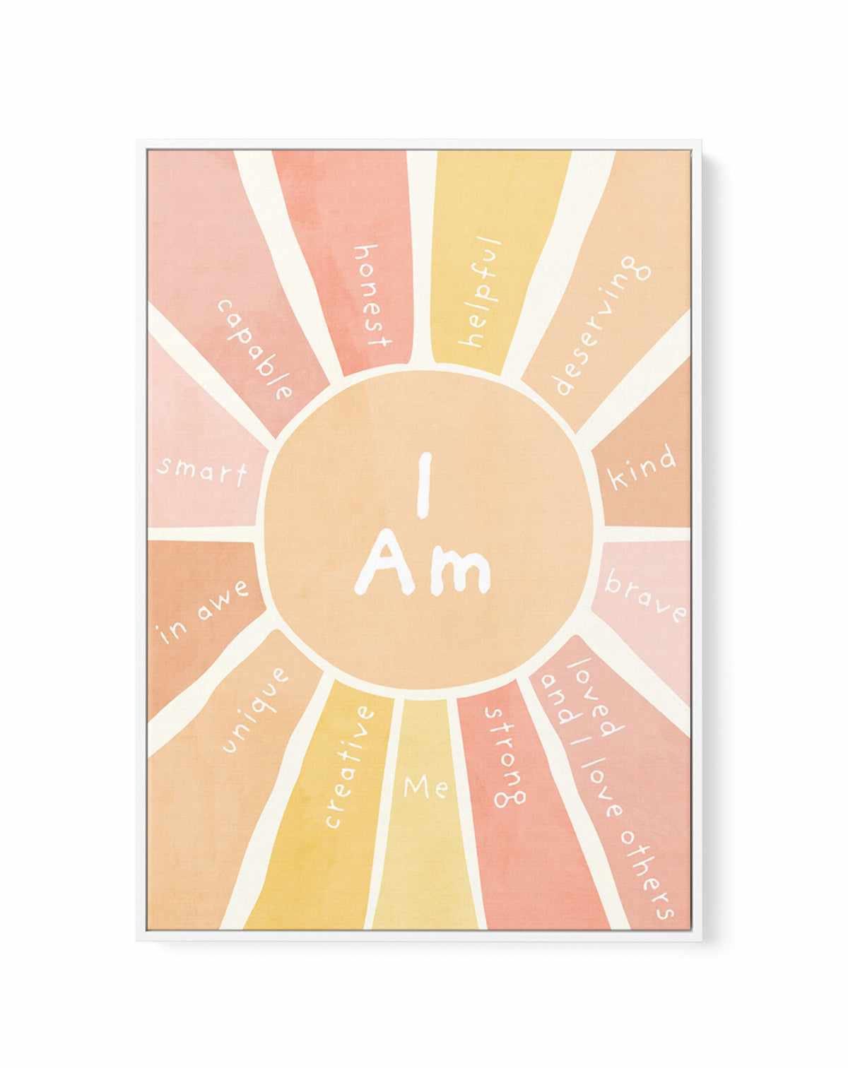 Daily Affirmations | Framed Canvas Art Print – Olive et Oriel