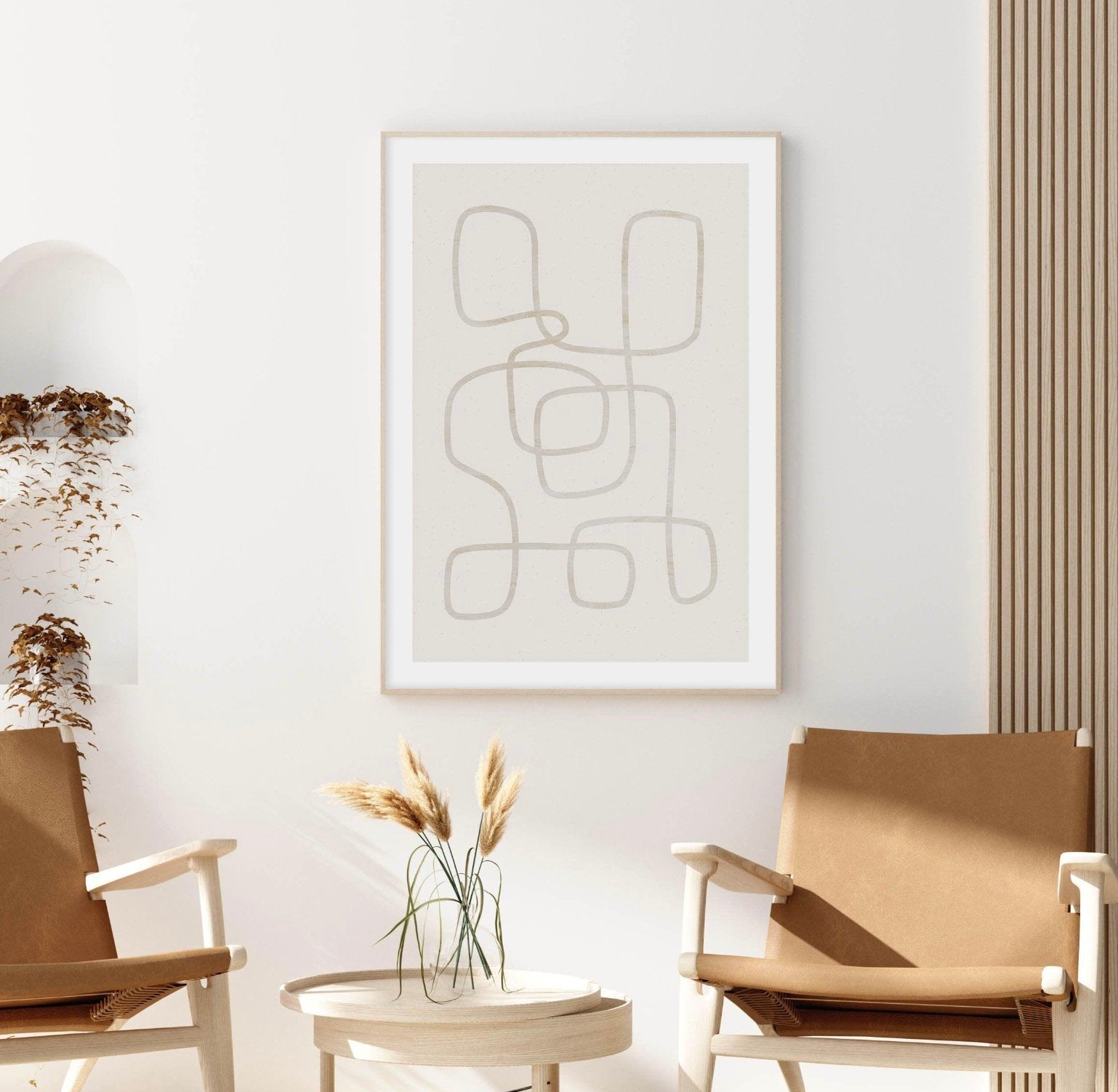 Neutral Modern Abstract Wall Art Prints - FREE Aus-wide shipping ...