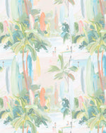 Island Vibes in Bright Fun Tones Removable Fabric Peel & Stick – Olive ...