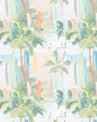 Island Vibes in Bright Fun Tones Removable Fabric Peel & Stick – Olive ...
