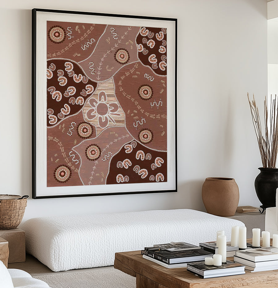 Green Indigenous Wall Art Prints - FREE Aus-wide shipping! – Olive et Oriel