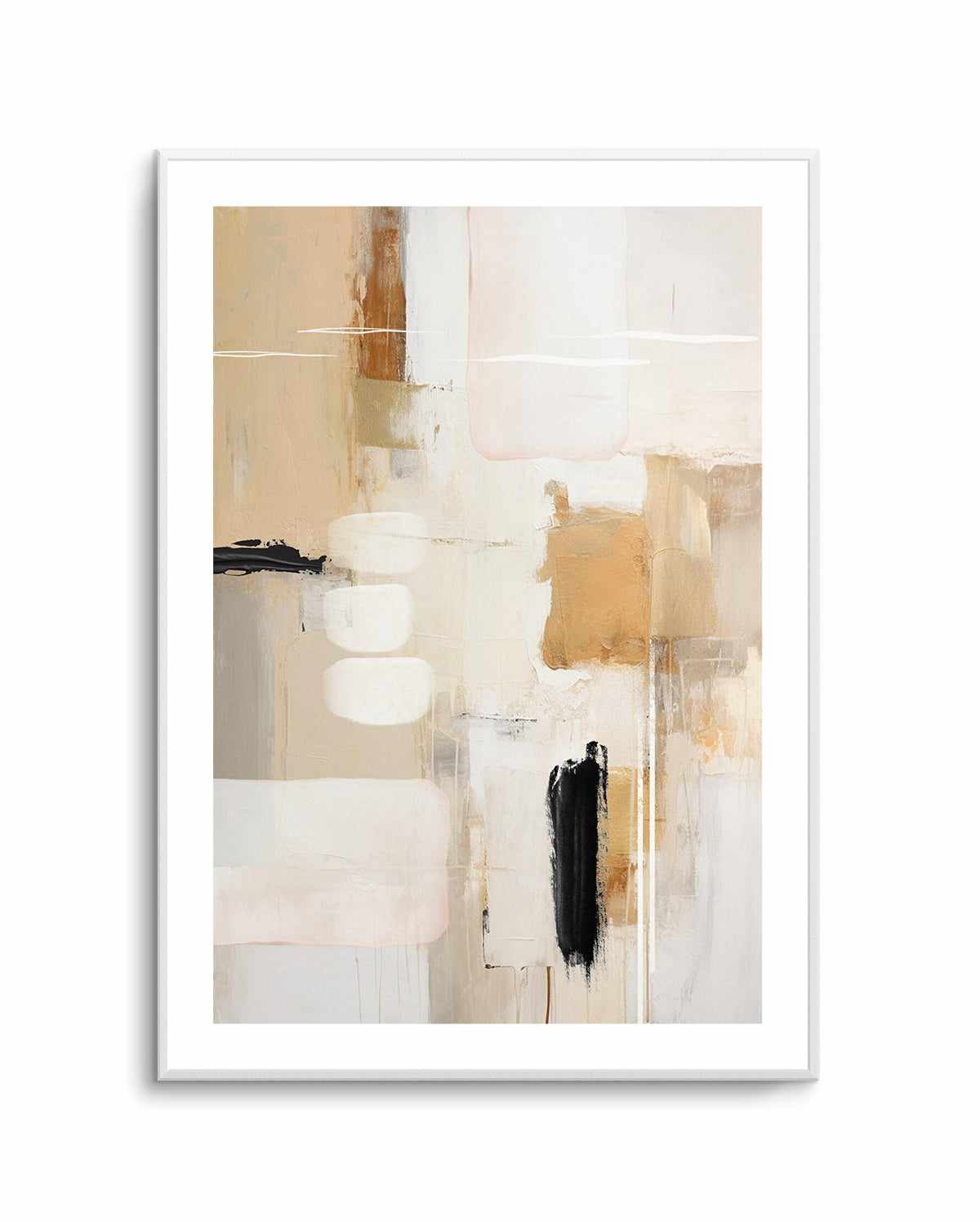 Abstract In Beige 2 By Sally Ann Moss | Art Print – Olive et Oriel