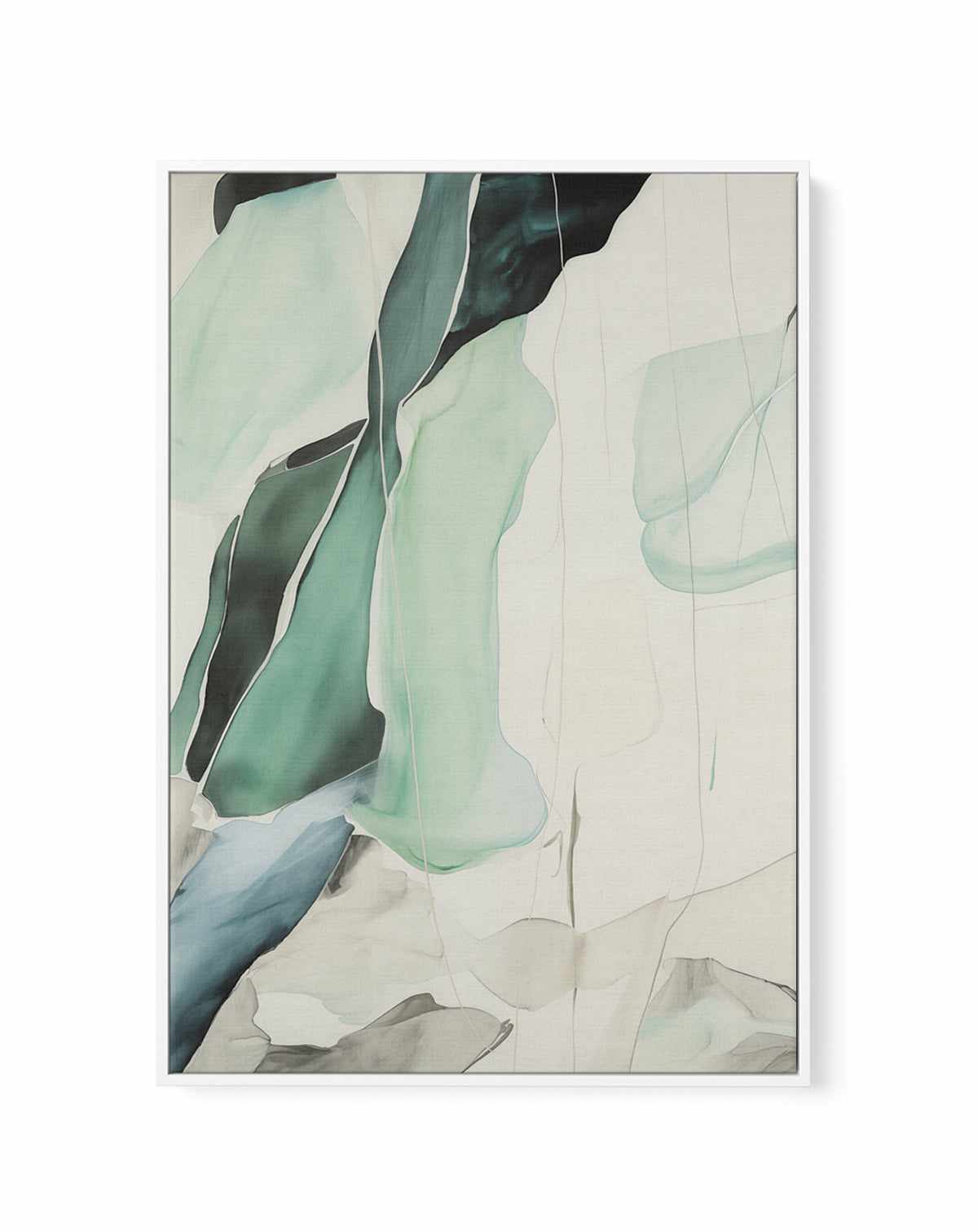 Abstract Seaglass III | Framed Canvas Art Print – Olive et Oriel