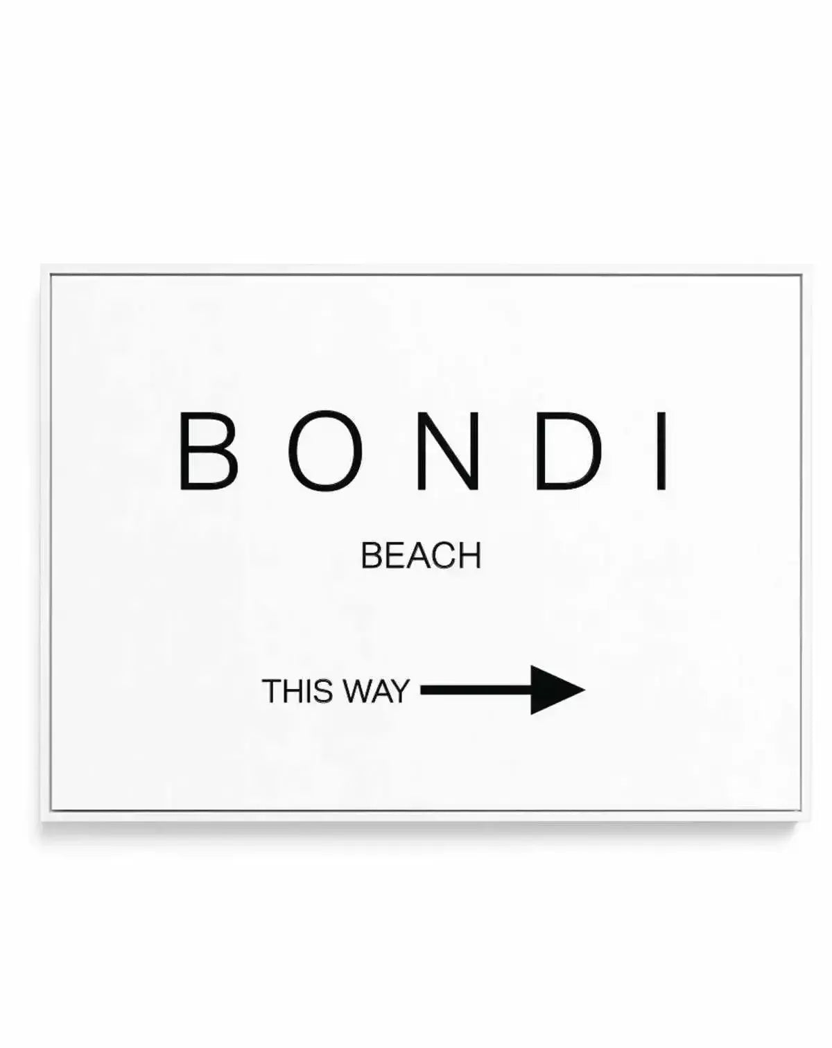 SHOP Custom Beach Print - 'This Way' Fully Framed Canvas Artwork or ...