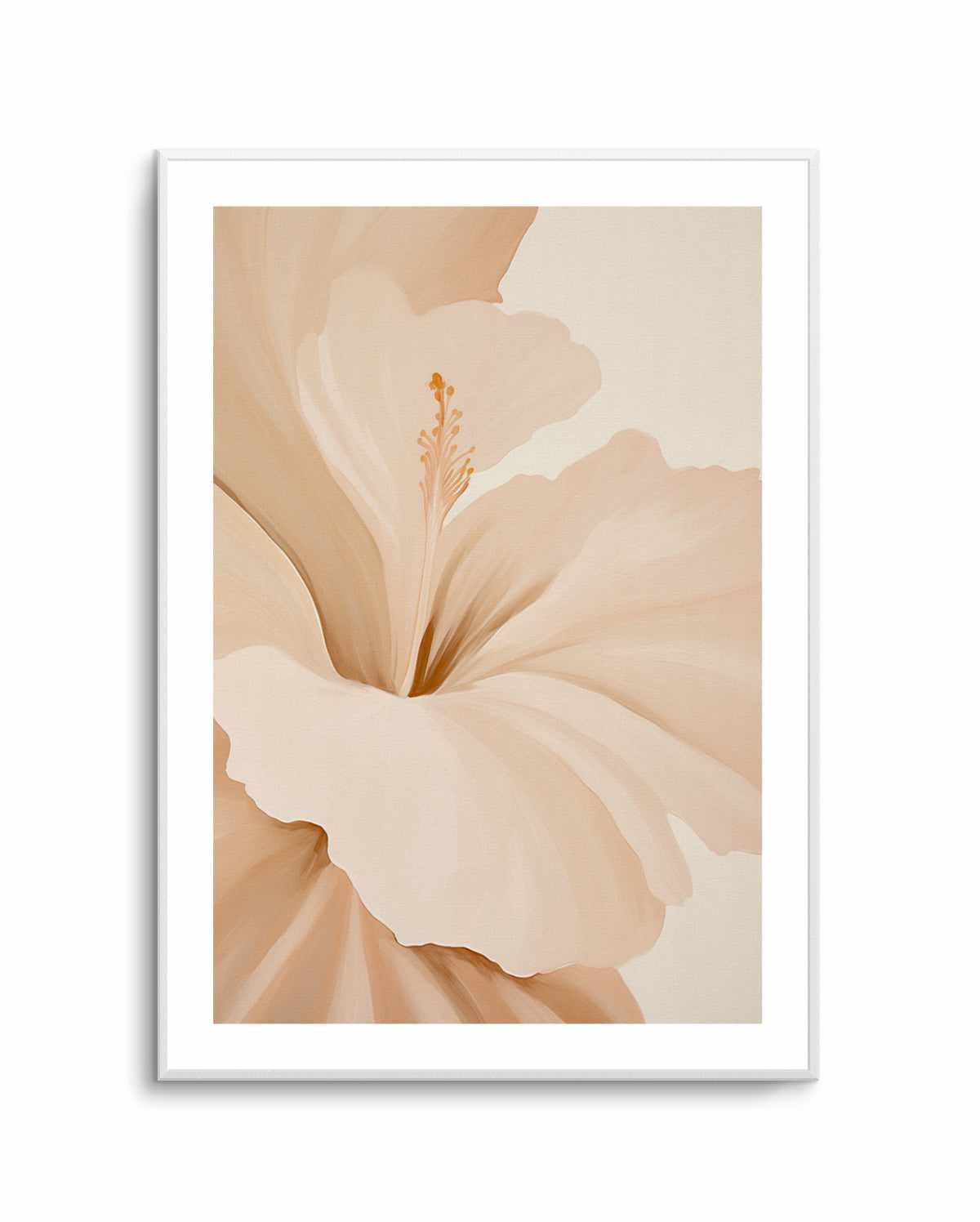 Beige Hibiscus No II | Art Print – Olive et Oriel