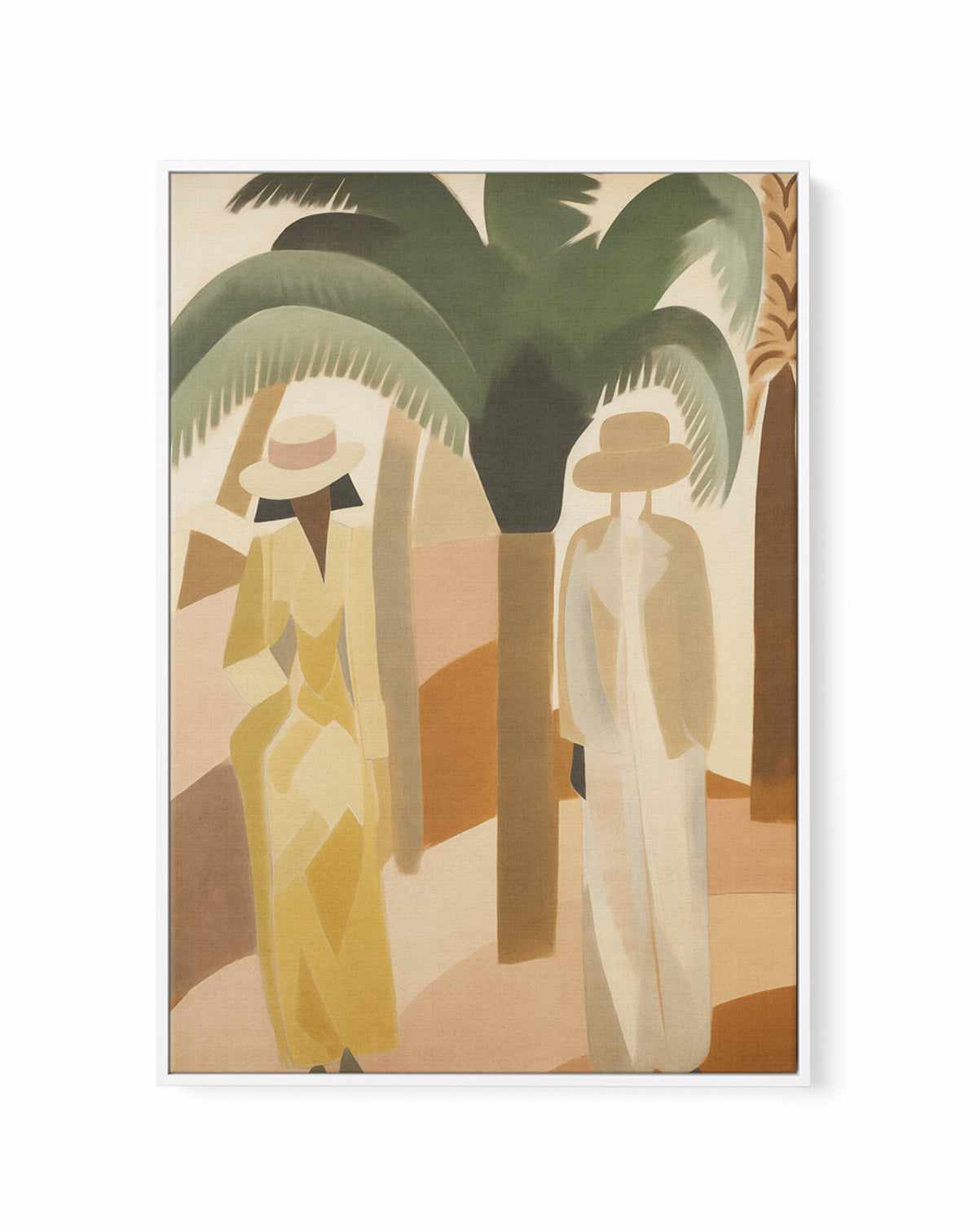 Block Palm I | Framed Canvas Art Print – Olive et Oriel