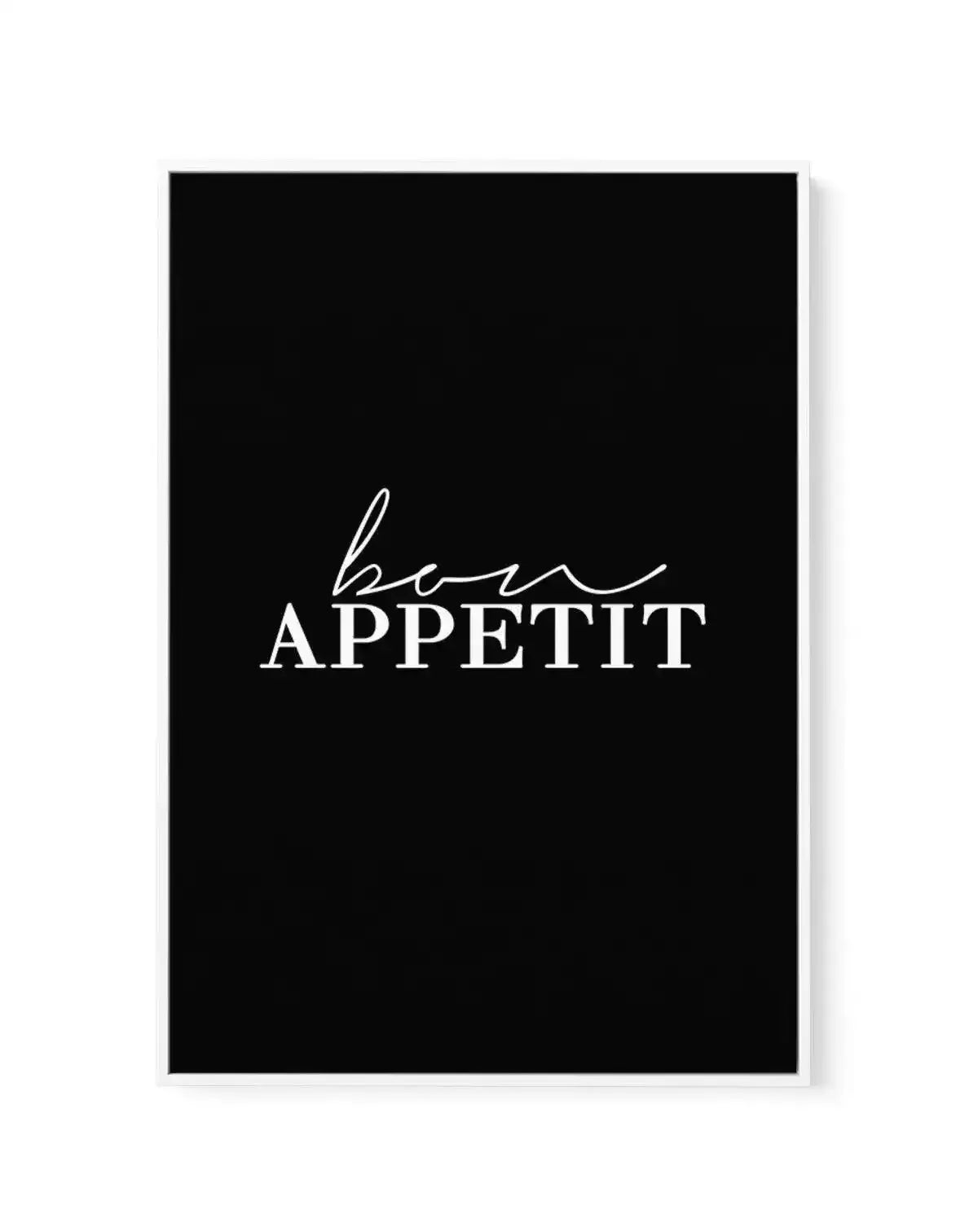 Bon Appetit Framed Canvas Artwork. – Olive et Oriel