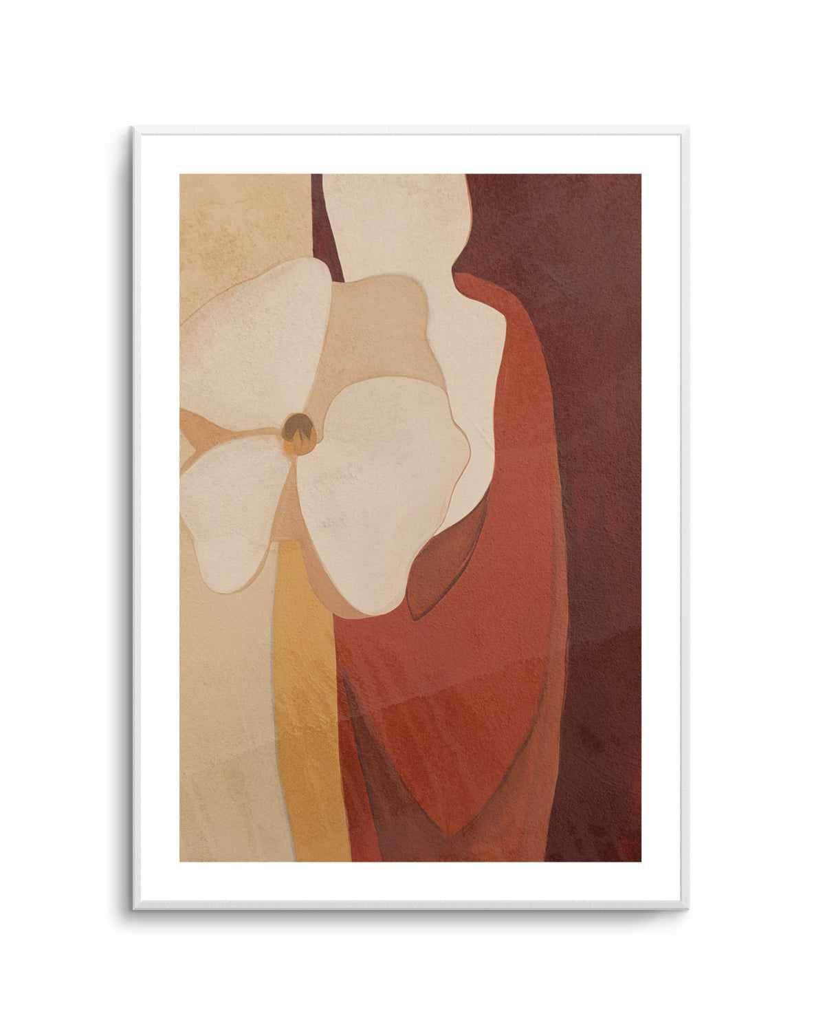 Abstract Wall Art Print | Burgundy Forms II Botanical – Olive et Oriel