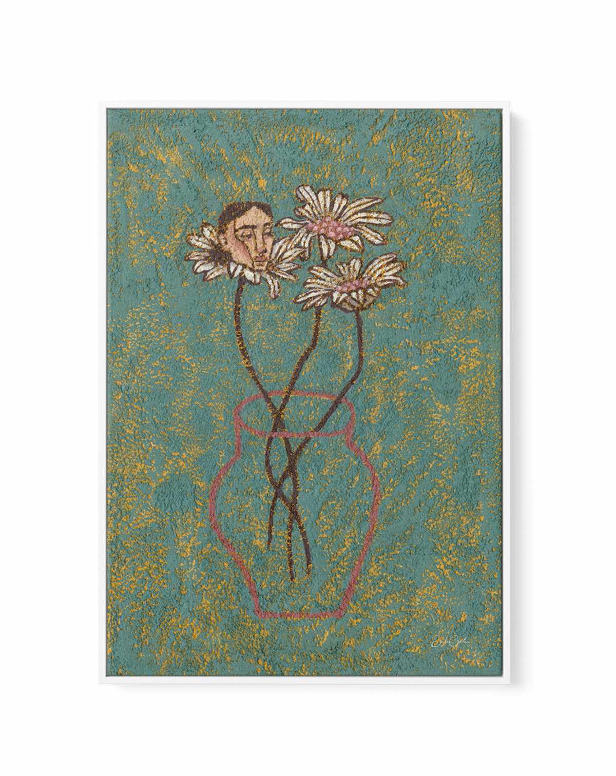 Daisy | Framed Canvas Art Print – Olive et Oriel