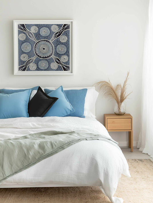 Blue Indigenous Wall Art Prints - FREE Aus-wide shipping! – Olive et Oriel