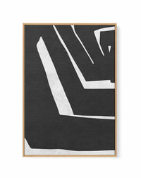 Expressionist Lines 1 | Framed Canvas Art Print – Olive et Oriel