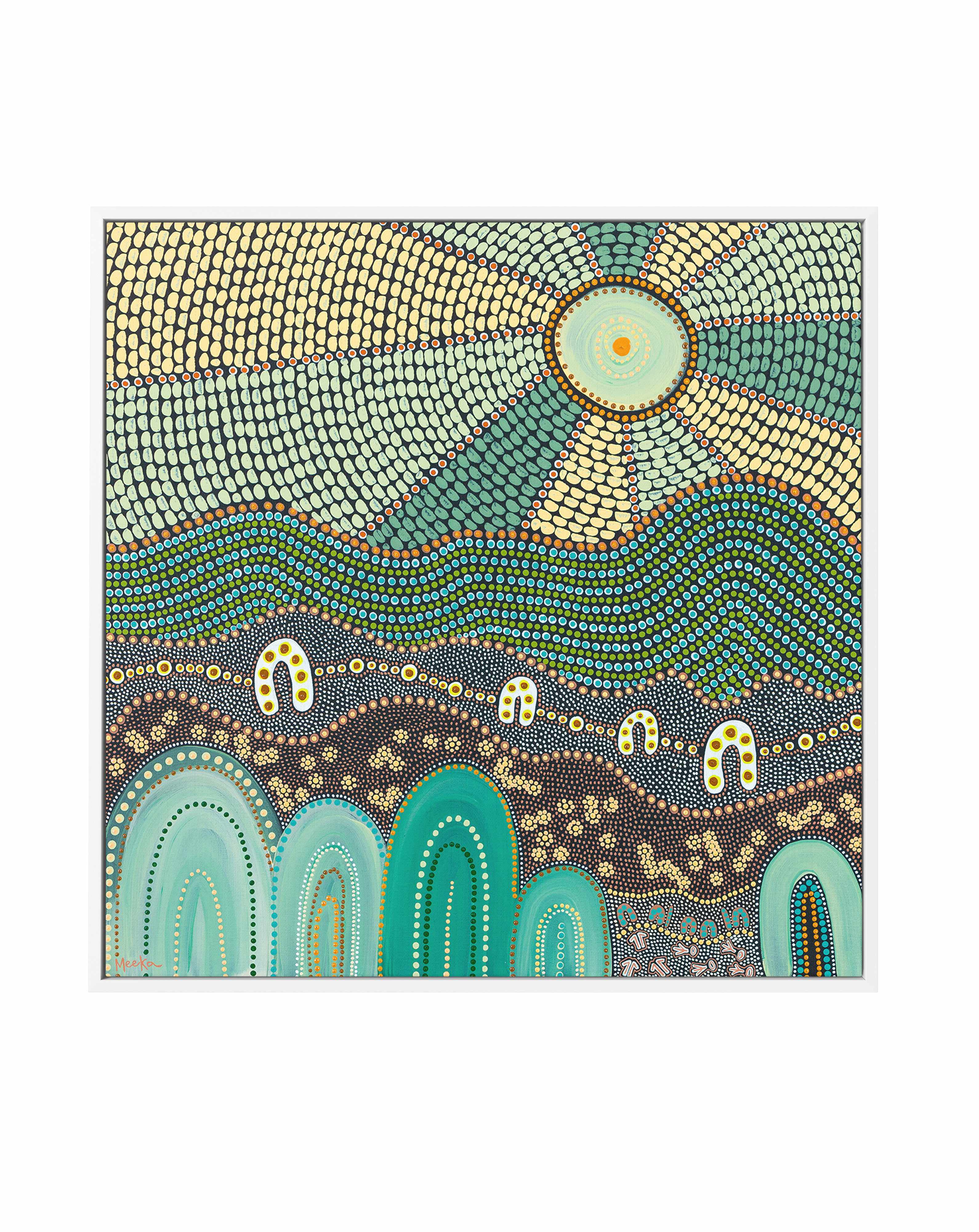 Family Bonds by Domica Hill | Framed Canvas Art Print – Olive et Oriel