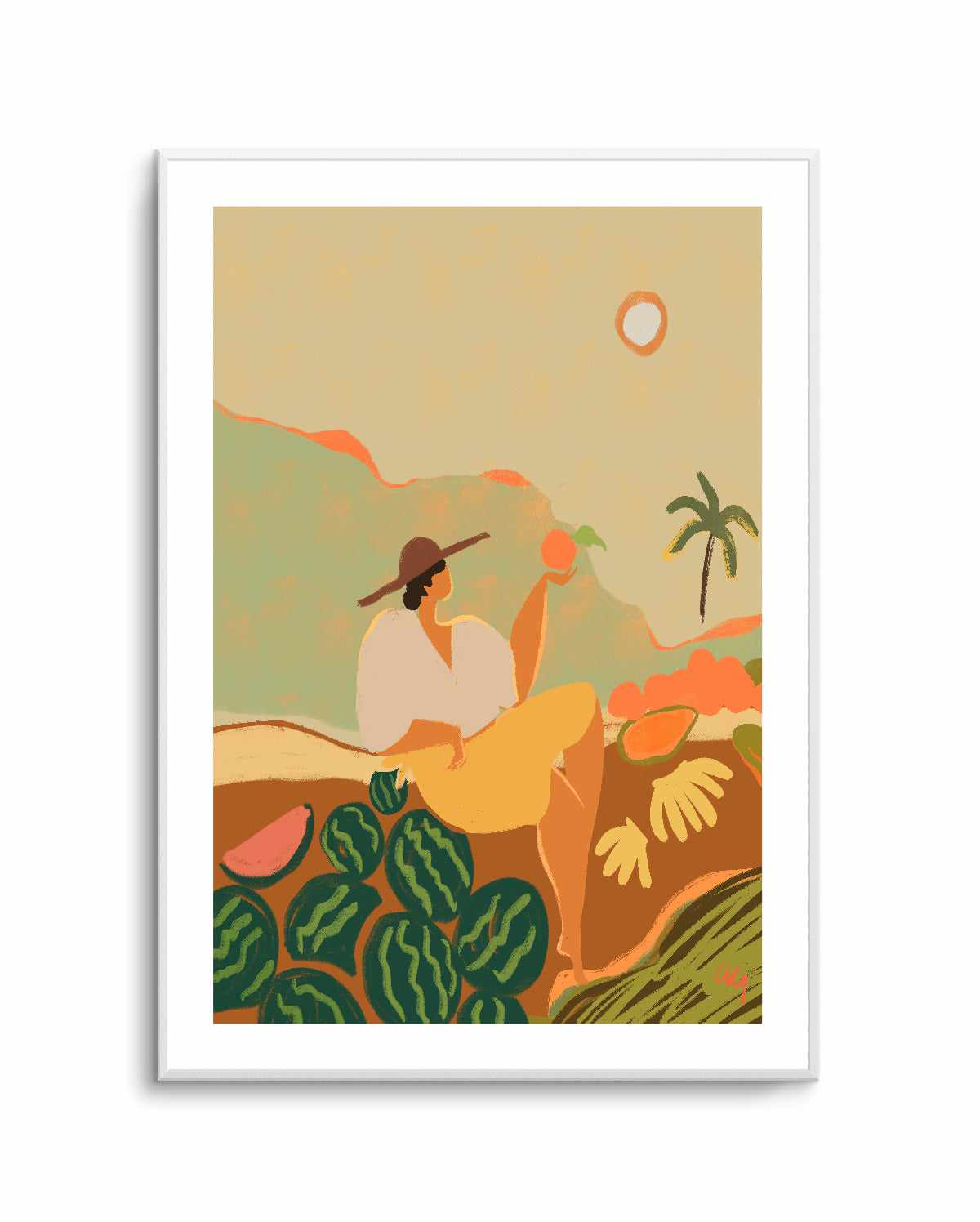 Illustration Wall Art Print | Farmer Harvest by Arty Guava – Olive et Oriel