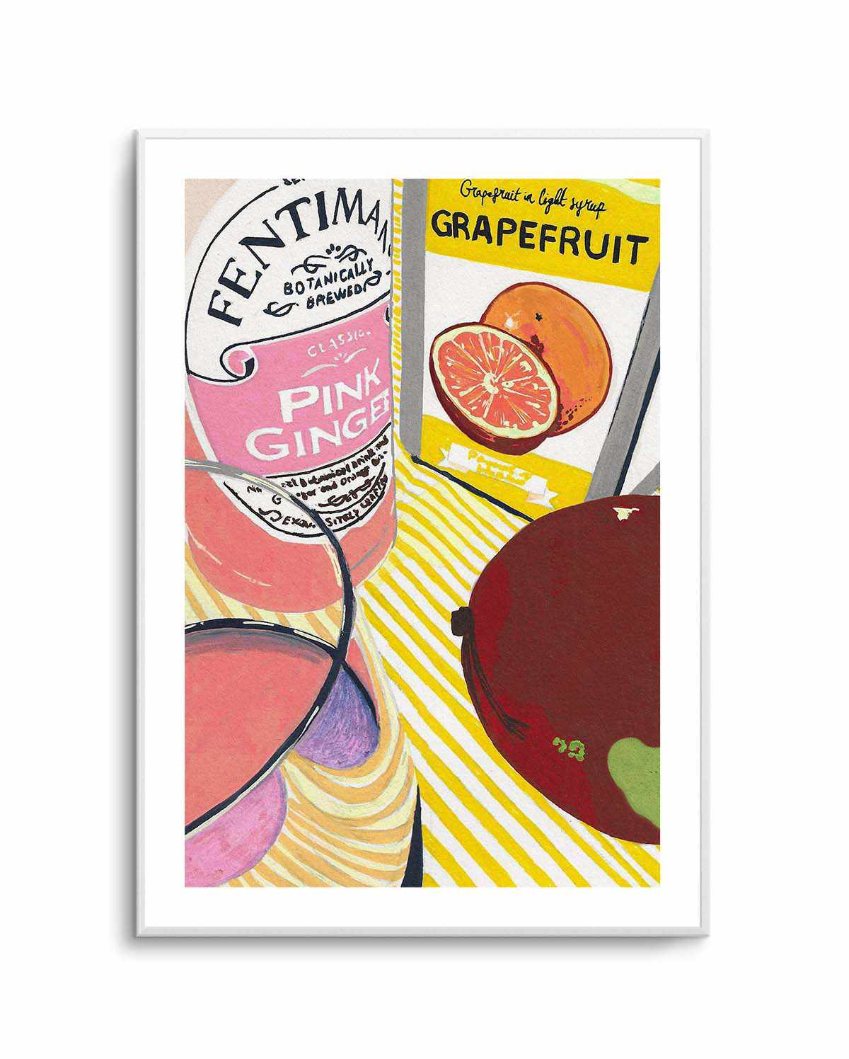 Fentimans Pink Ginger by Studio Mandariini | Art Print – Olive et Oriel