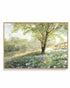 Field Of Bluebells Neutral | Framed Canvas Art Print – Olive et Oriel