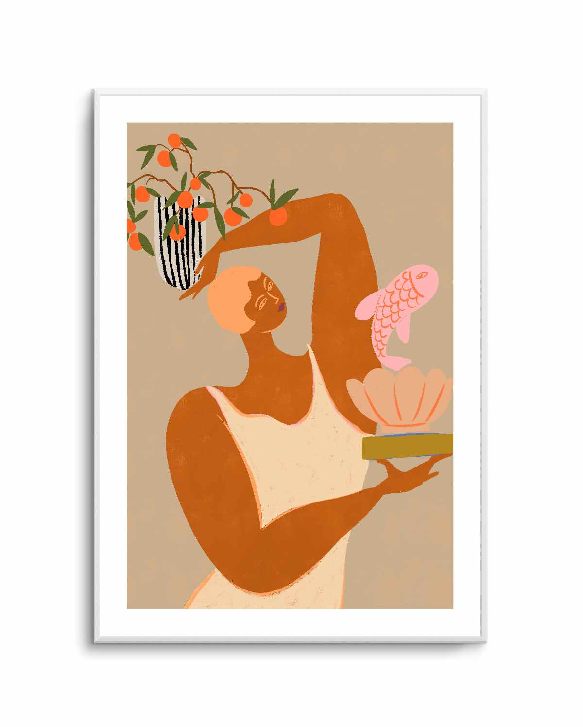 Fish and Oranges by Arty Guava | Art Print – Olive et Oriel