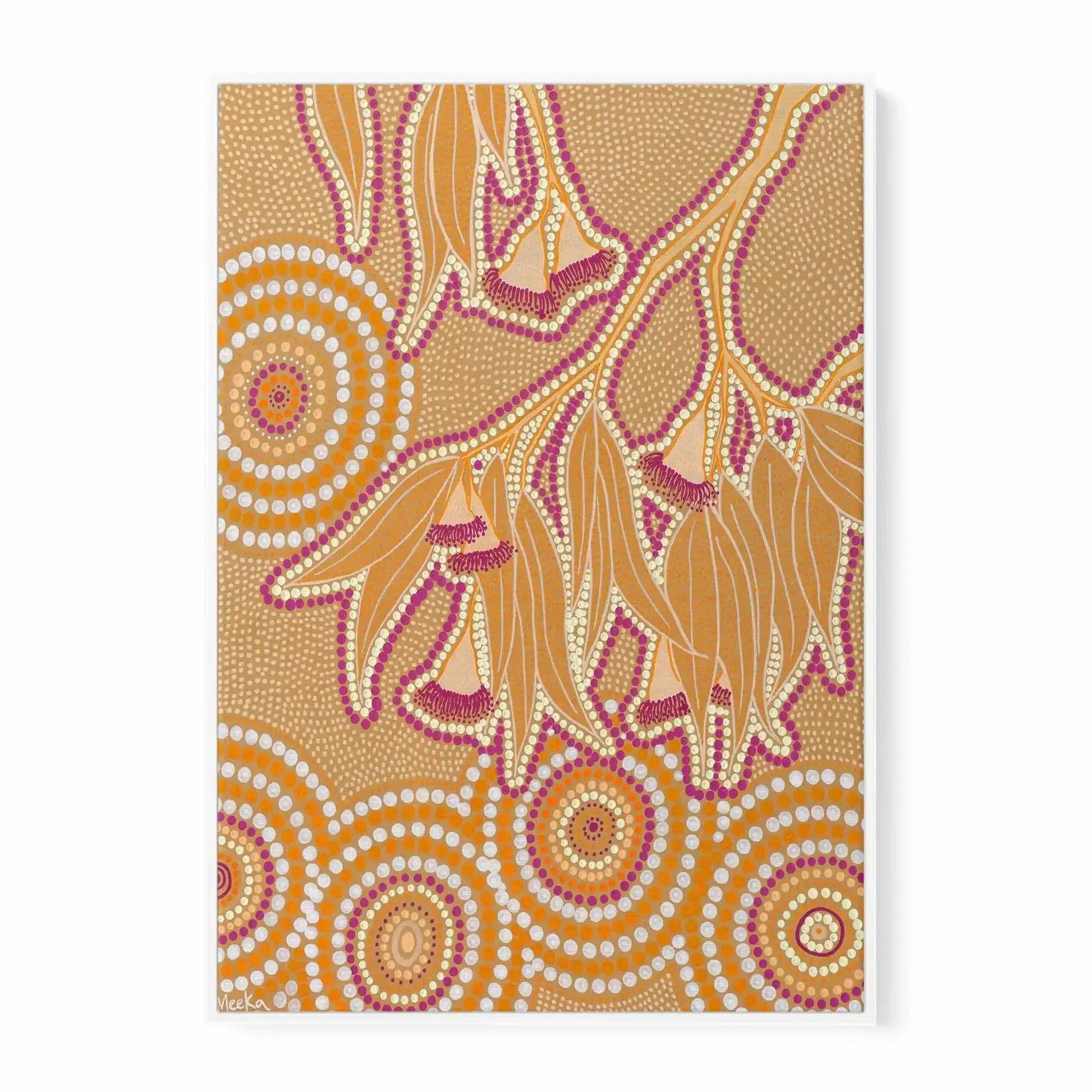 Flowering Gum by Domica Hill | Framed Canvas Artwork Painting – Olive ...