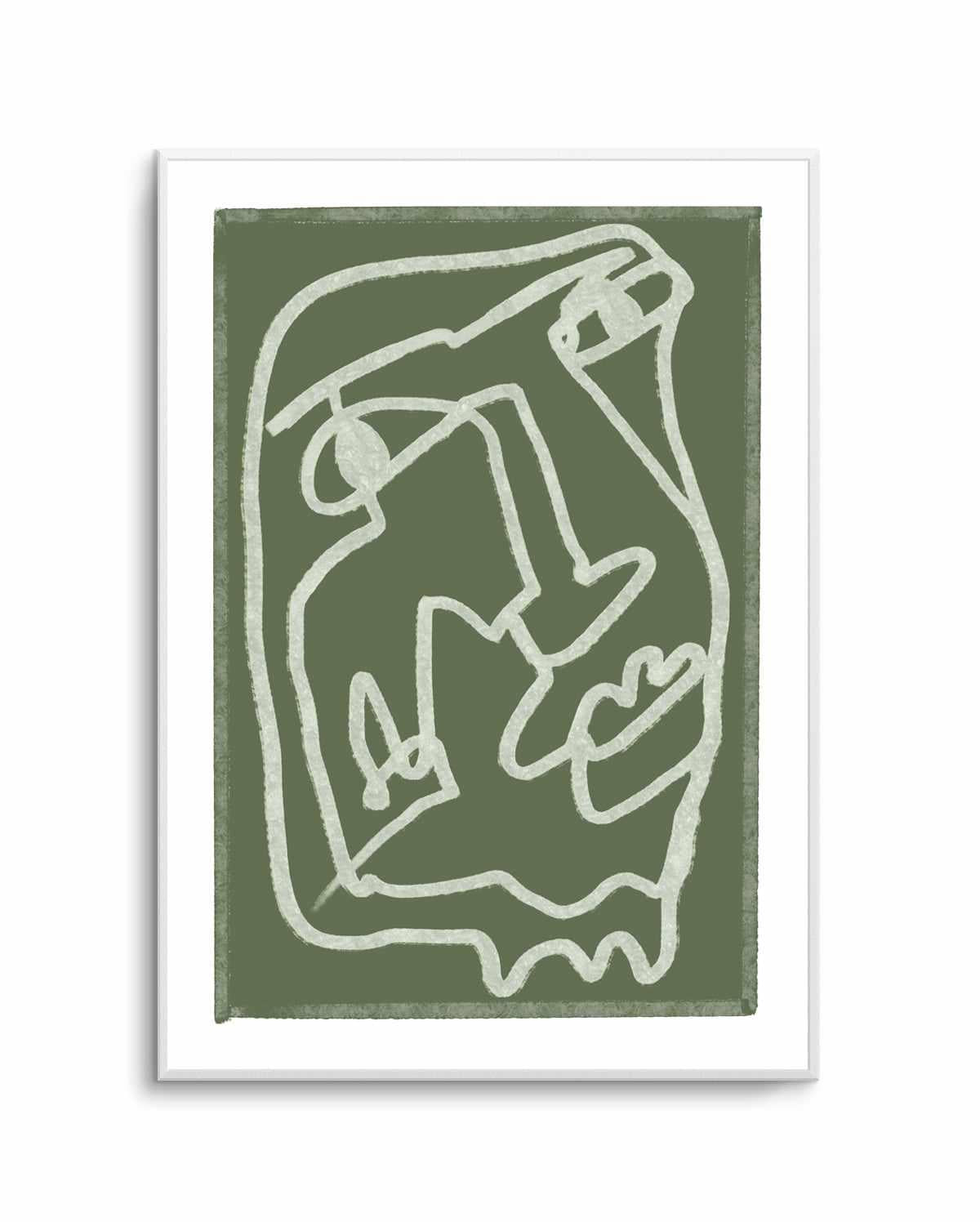 Green Abstract by Sharyn Bursic | Art Print – Olive et Oriel