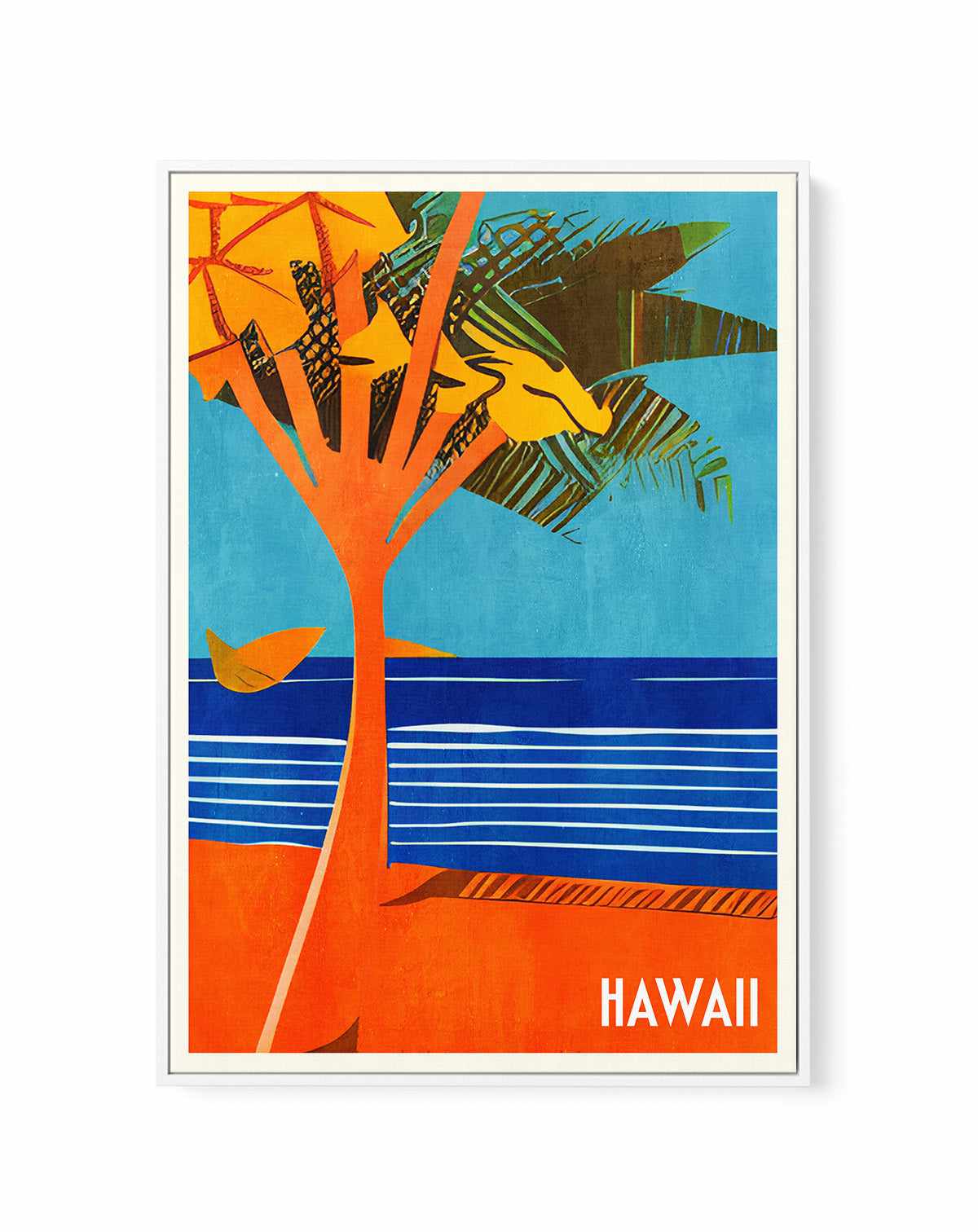 Hawaii 1955 By Bo Anderson | Framed Canvas Art Print – Olive et Oriel
