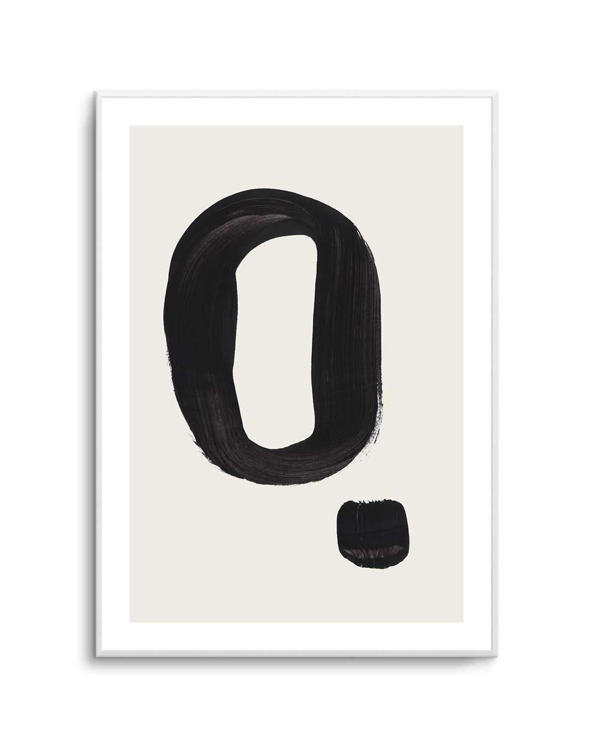Abstract Wall Art Print | Ink Ring Question Mark – Olive et Oriel