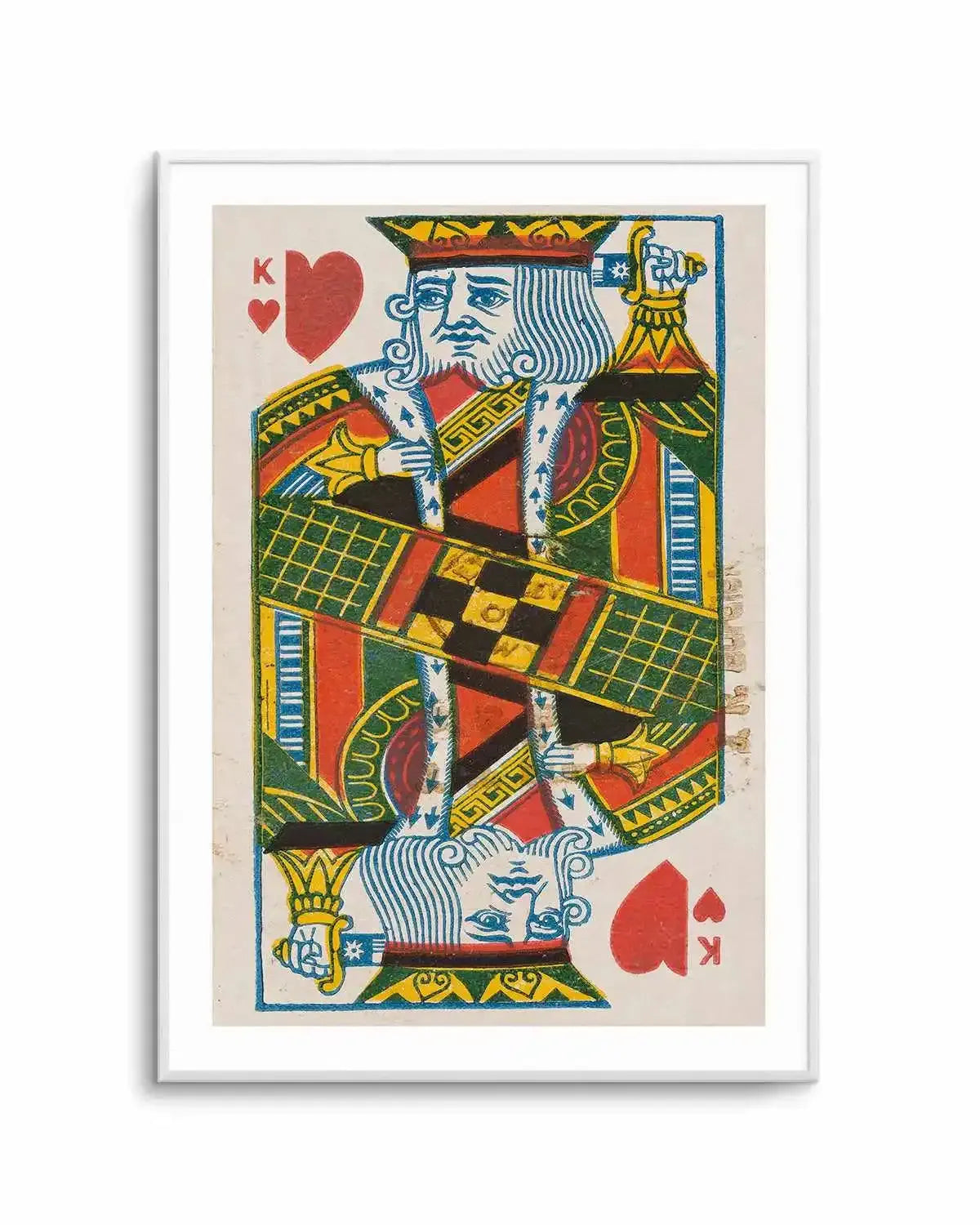 Vintage Poster Wall Art Print - King of Hearts Card – Olive et Oriel