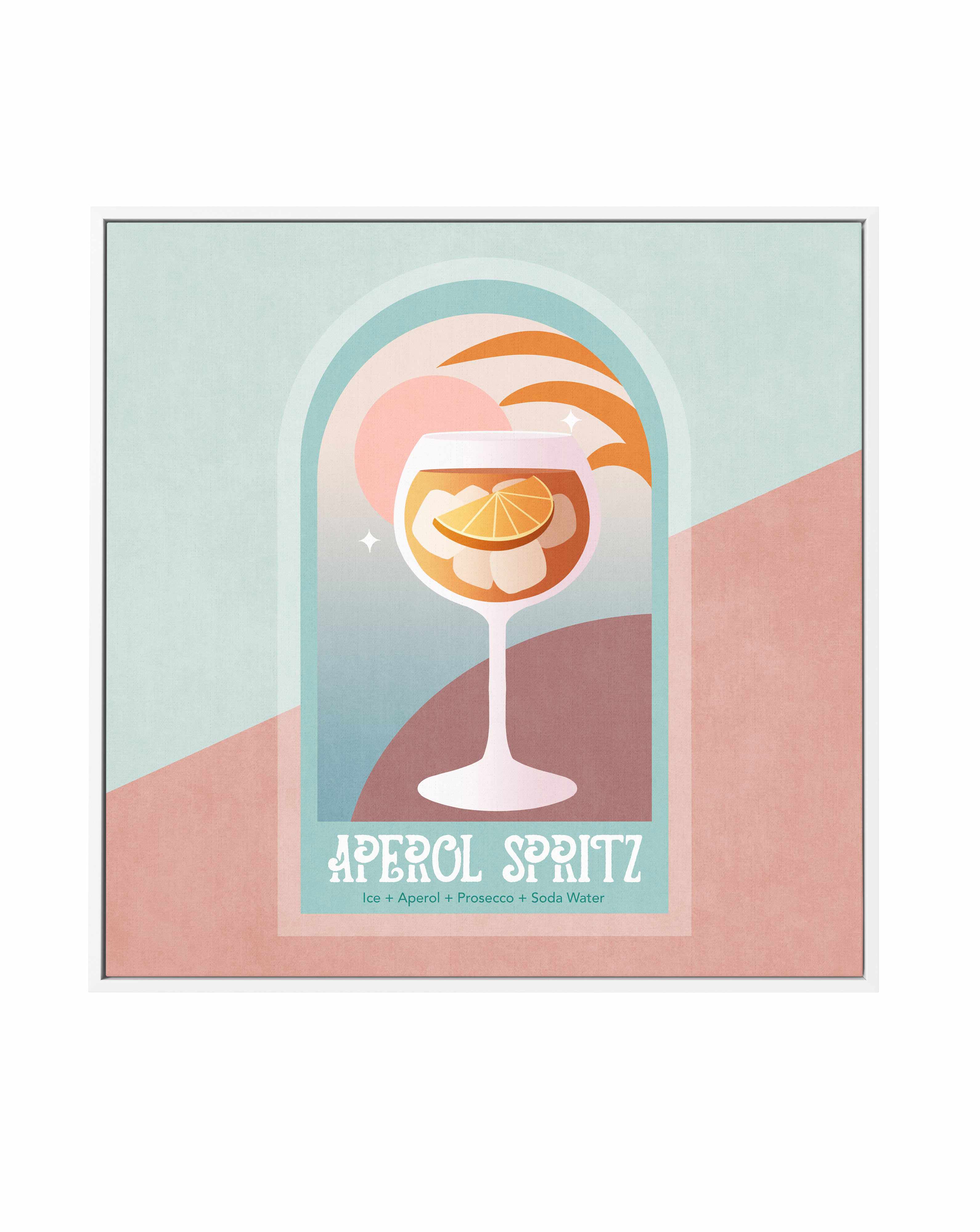 Aperol Spritz By Emel Tunaboylu | Framed Canvas Art Print – Olive et Oriel