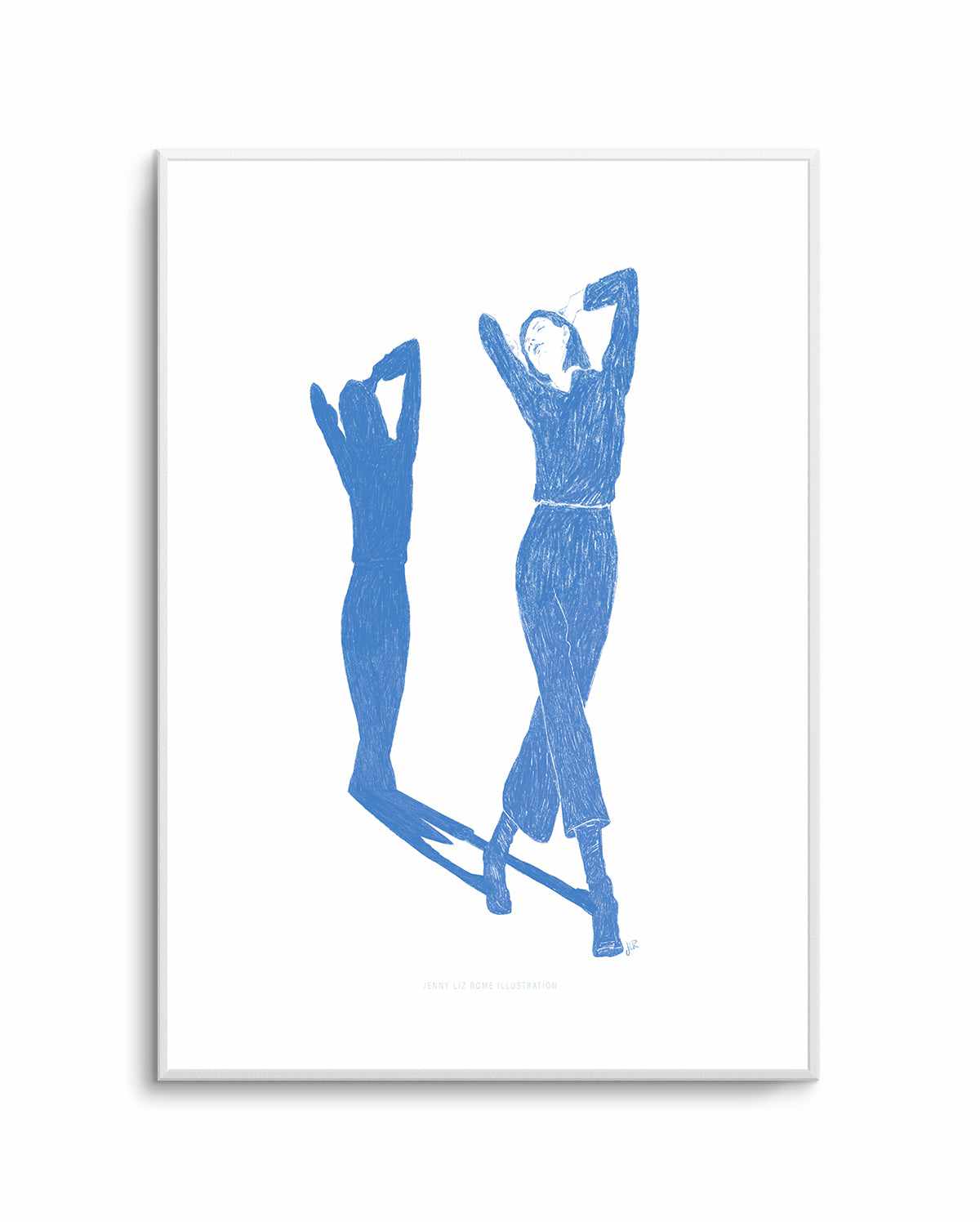 Lady Dancing in Blue II by Jenny Liz Rome | Art Print – Olive et Oriel