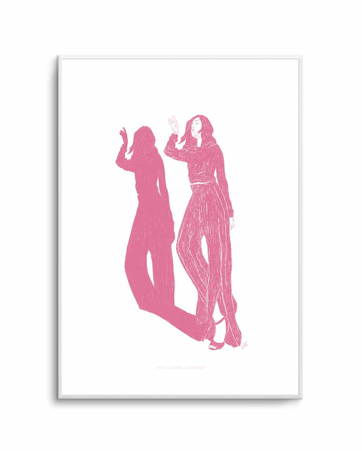 Lady Dancing in Pink I by Jenny Liz Rome | Art Print – Olive et Oriel