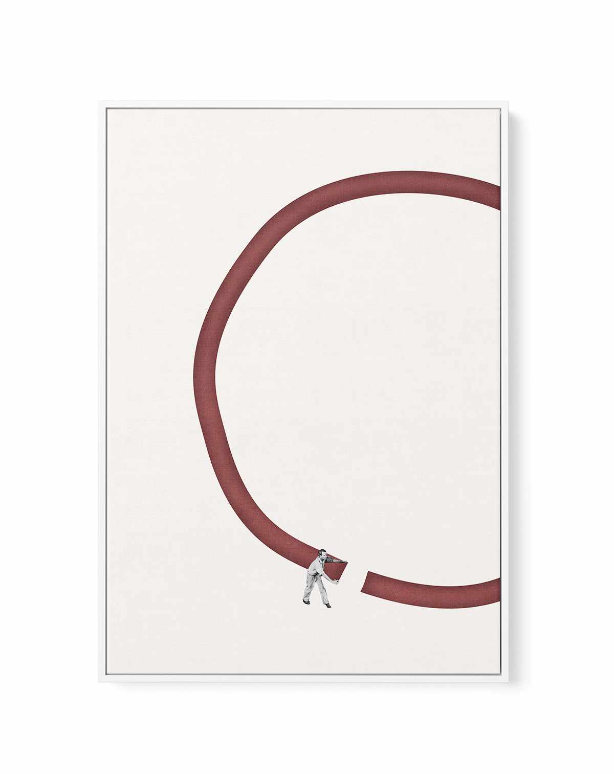 Let's Reconnect By Maarten Leon | Framed Canvas Art Print – Olive et Oriel