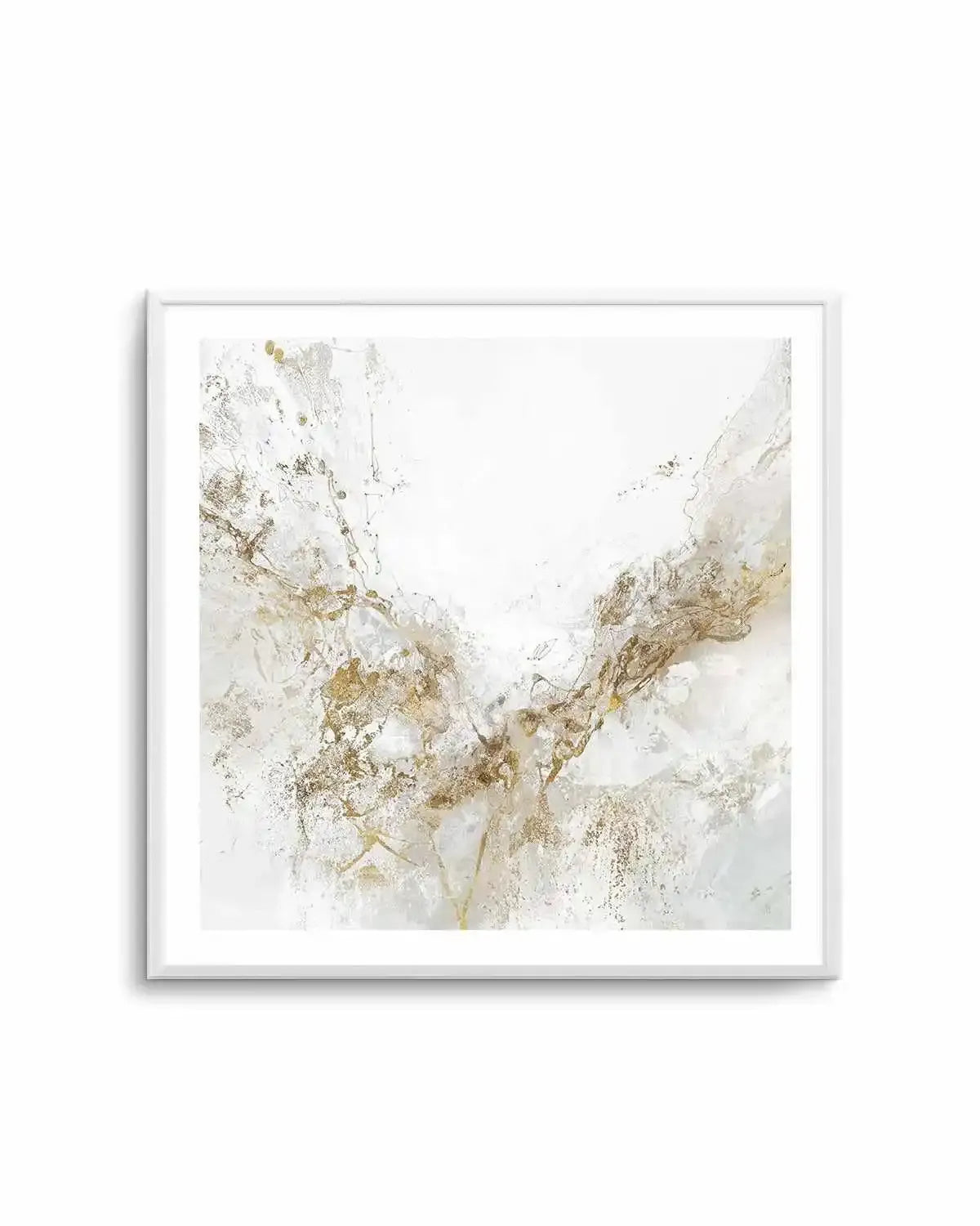 Abstract Wall Art Print - Logos Gold Square Painting – Olive et Oriel