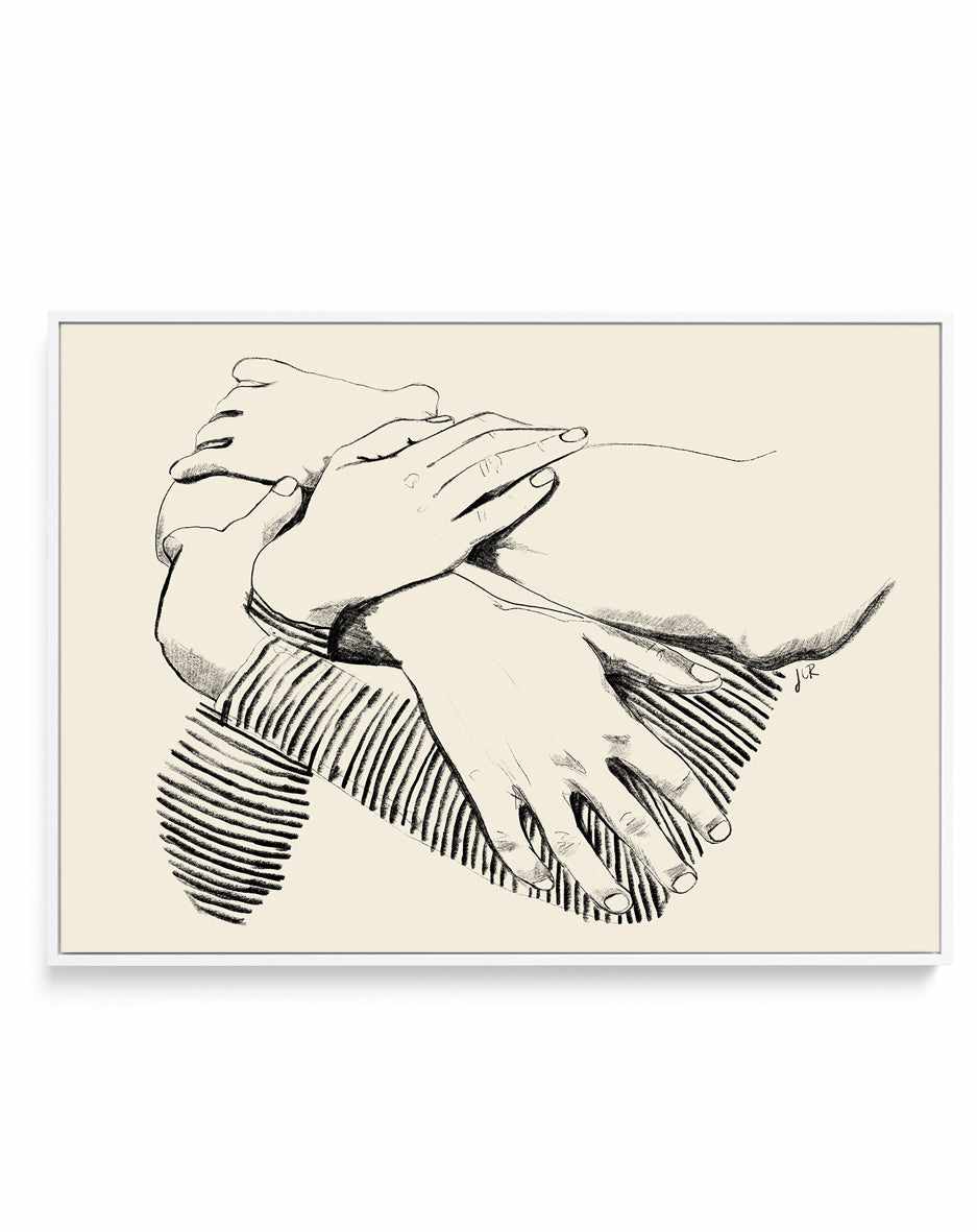 Love No 2 by Jenny Liz Rome | Framed Canvas Art Print – Olive et Oriel