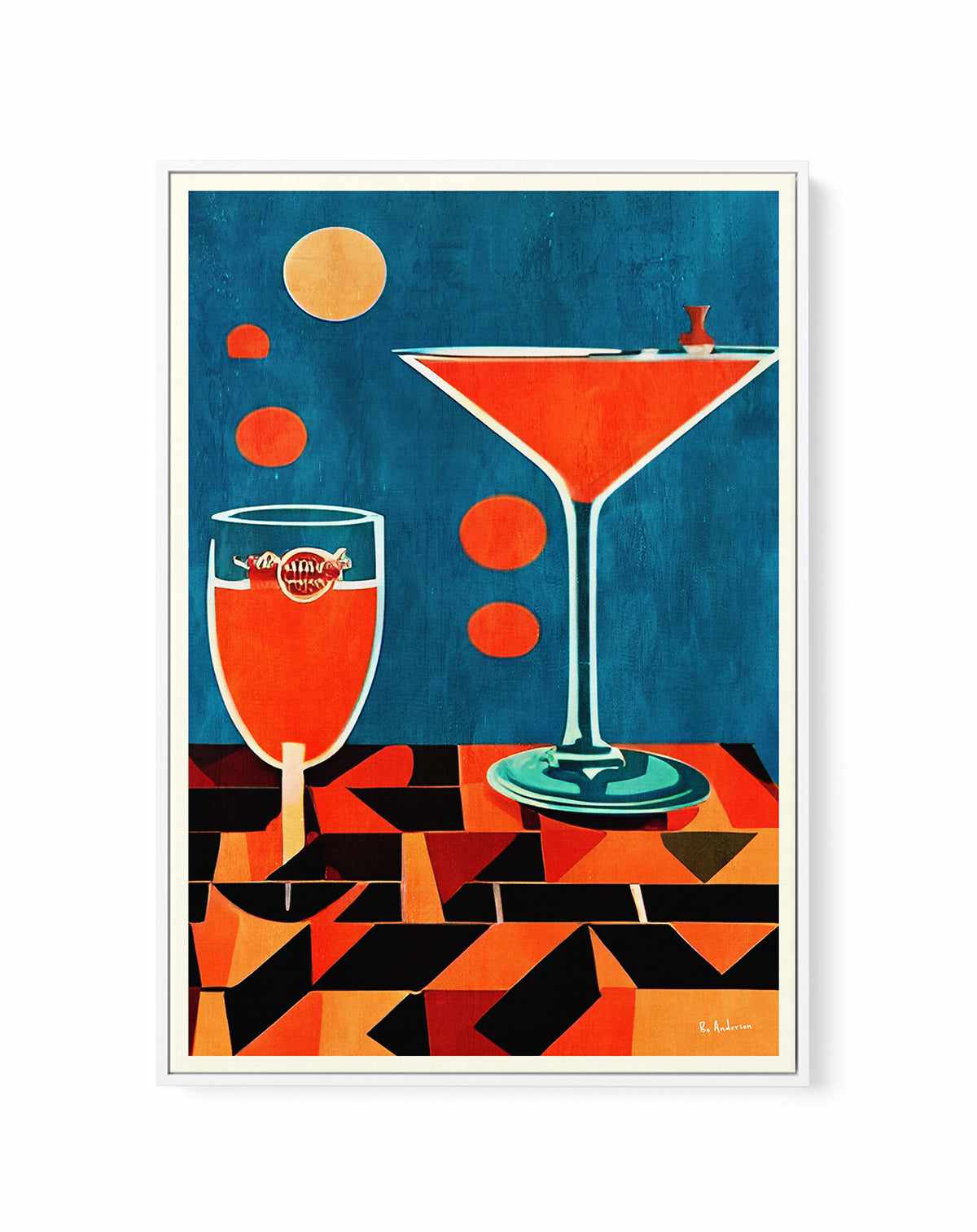 Midnight In Napoli By Bo Anderson | Framed Canvas Art Print – Olive et ...