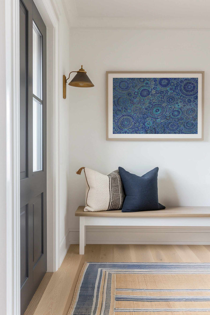 Blue Indigenous Wall Art Prints - FREE Aus-wide shipping! – Olive et Oriel