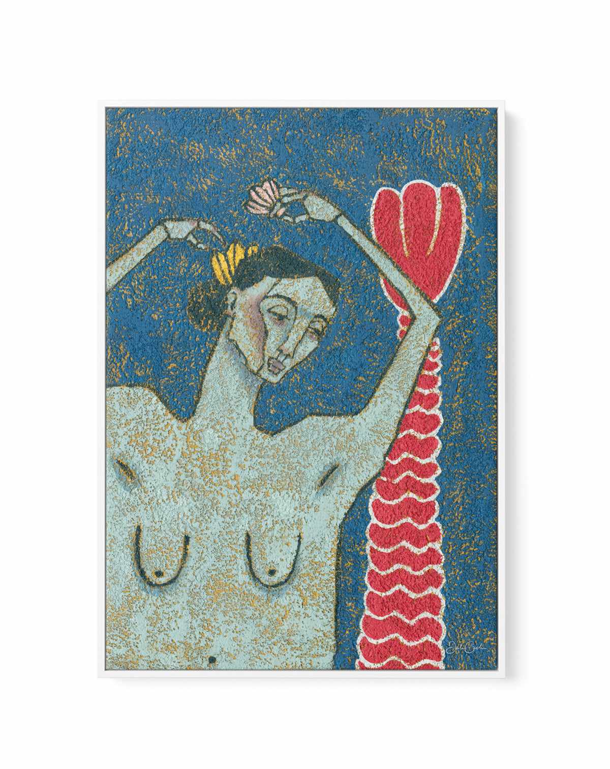 One Minute Please by Julie Celina | Framed Canvas Art Print – Olive et ...