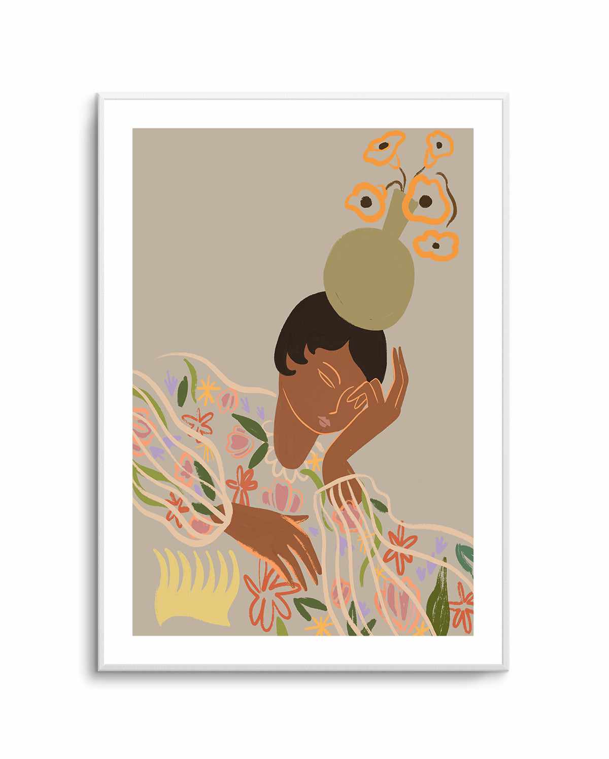 Overthinker Illustration Wall Art Print by Arty Guava – Olive et Oriel