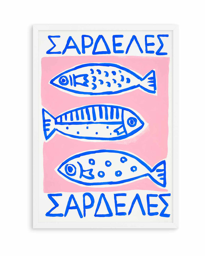 Pink Sardines by Teena Zerefos | Art Print – Olive et Oriel