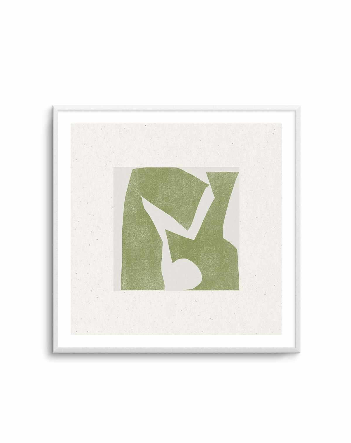 Abstract Wall Art Print | Paper Cut III Sage Green – Olive et Oriel