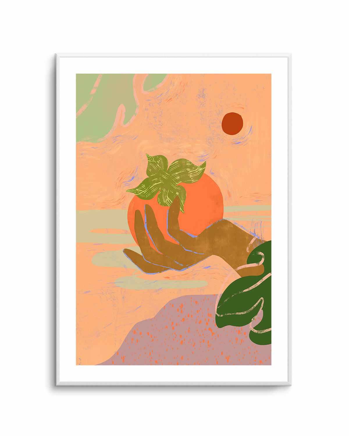 Illustrated Wall Art Print - Persimmon by Arty Guava – Olive et Oriel