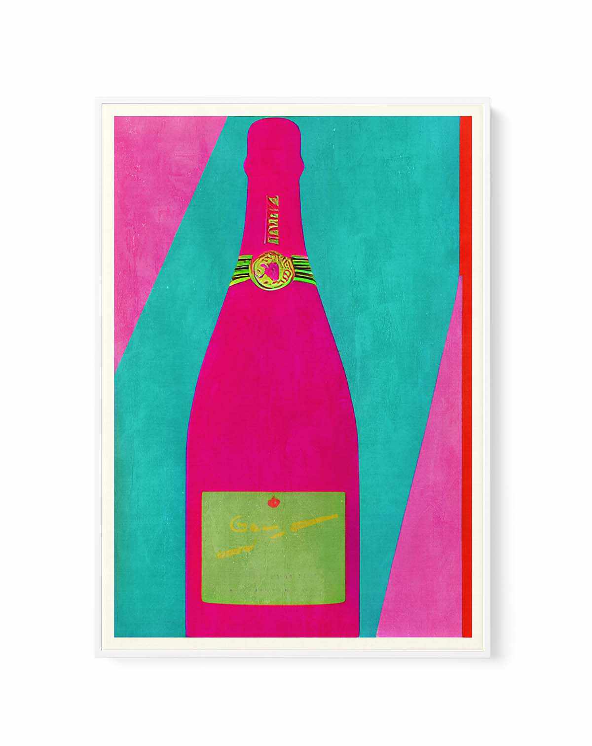 Pink Champagne by Bo Anderson | Framed Canvas Art Print – Olive et Oriel