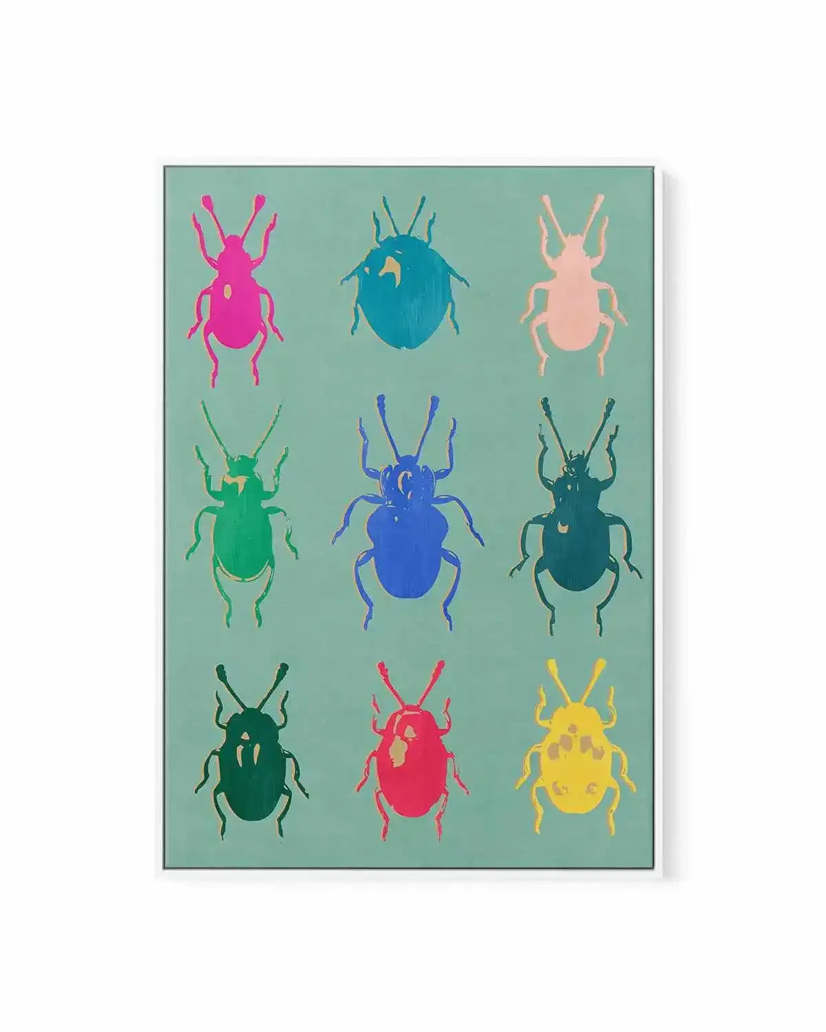 Buy 'Rainbow Beetle' Framed Canvas Art Print | Next Day Shipping ...