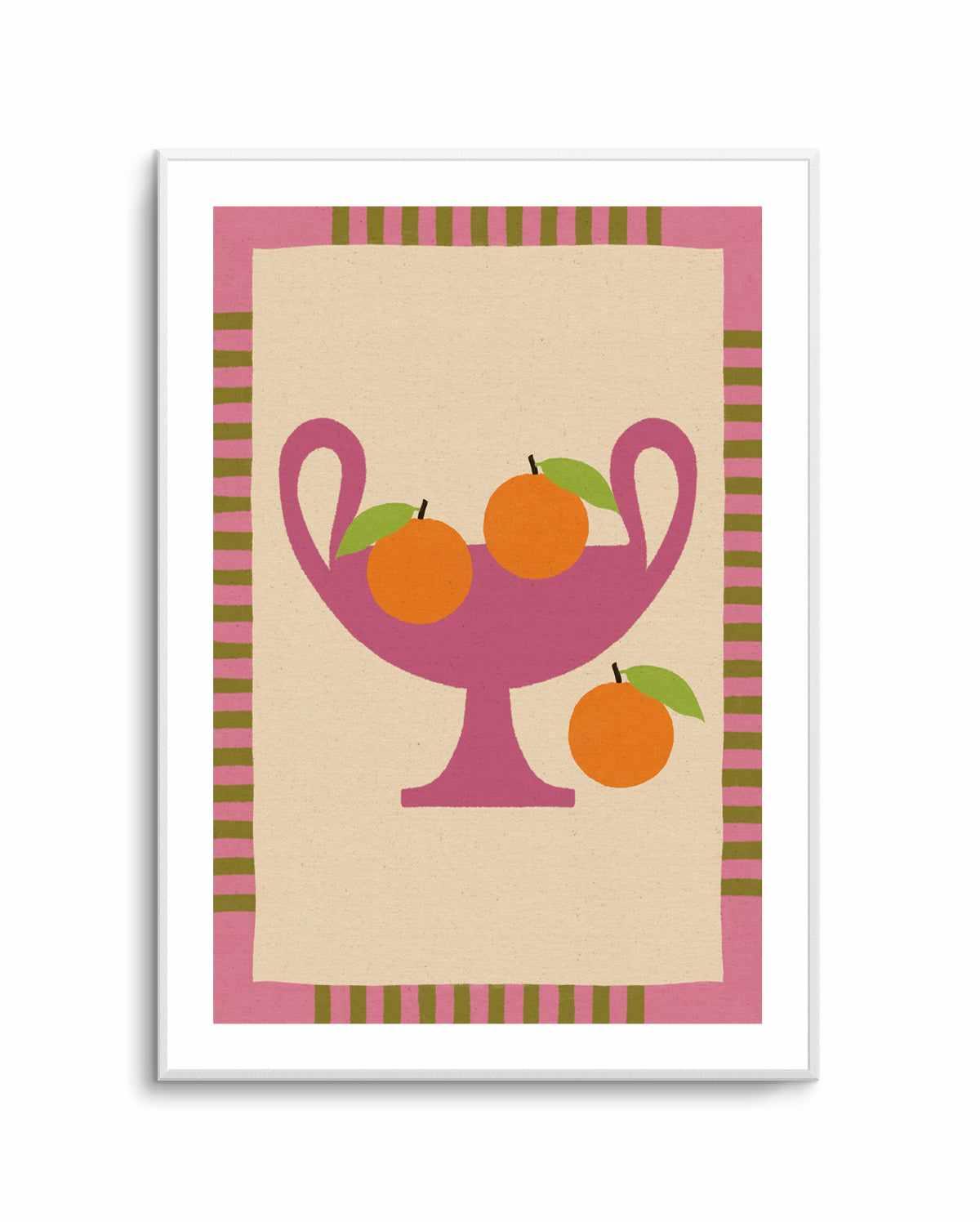 Still Life With Vase And Oranges I Color Edition by Shatha Al Dafai ...