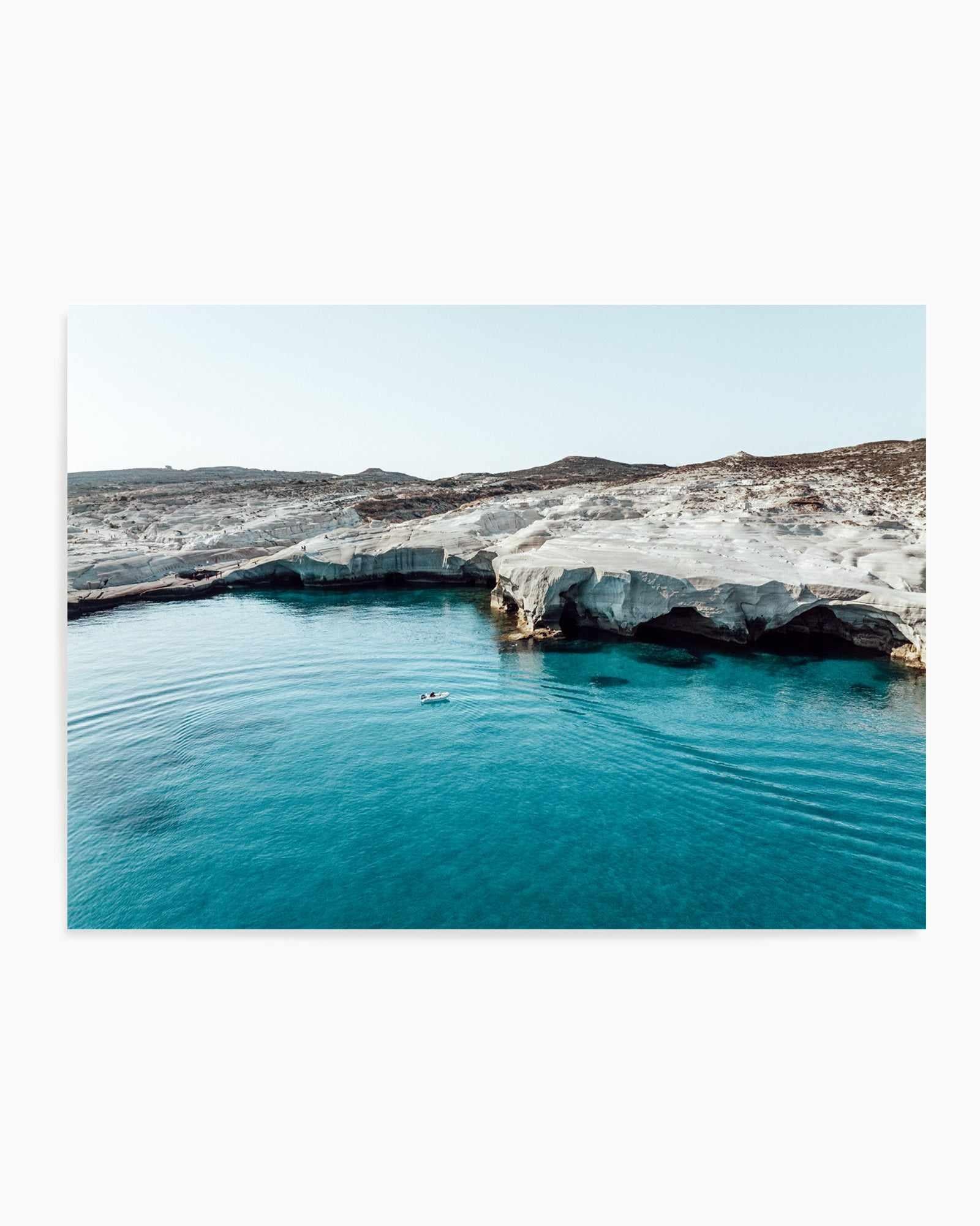 Sarakiniko Boating, Milos LS by Teigan Geercke | Art Print – Olive et Oriel