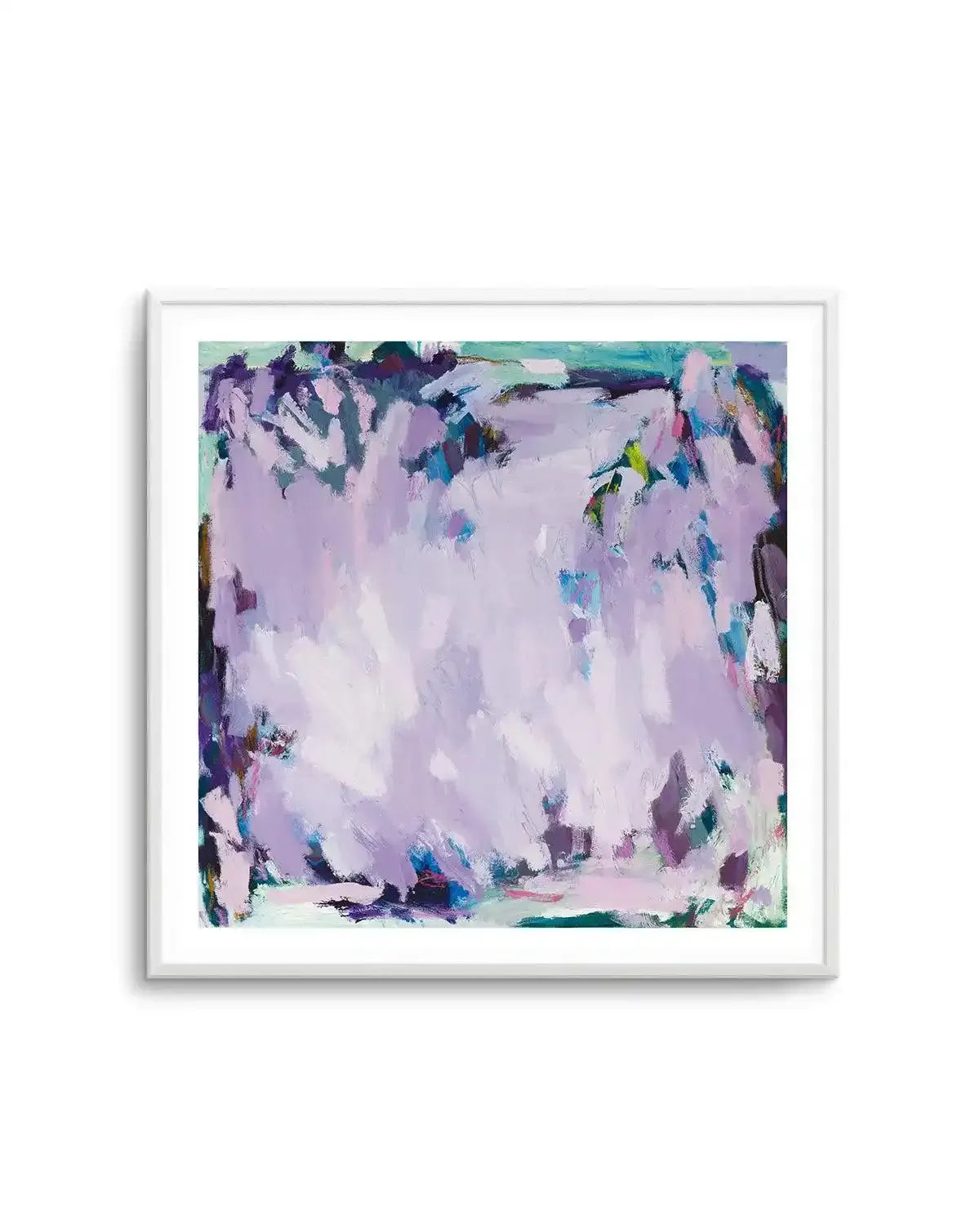 Sherbert III Abstract Painting Square Framed Art Print or Poster ...