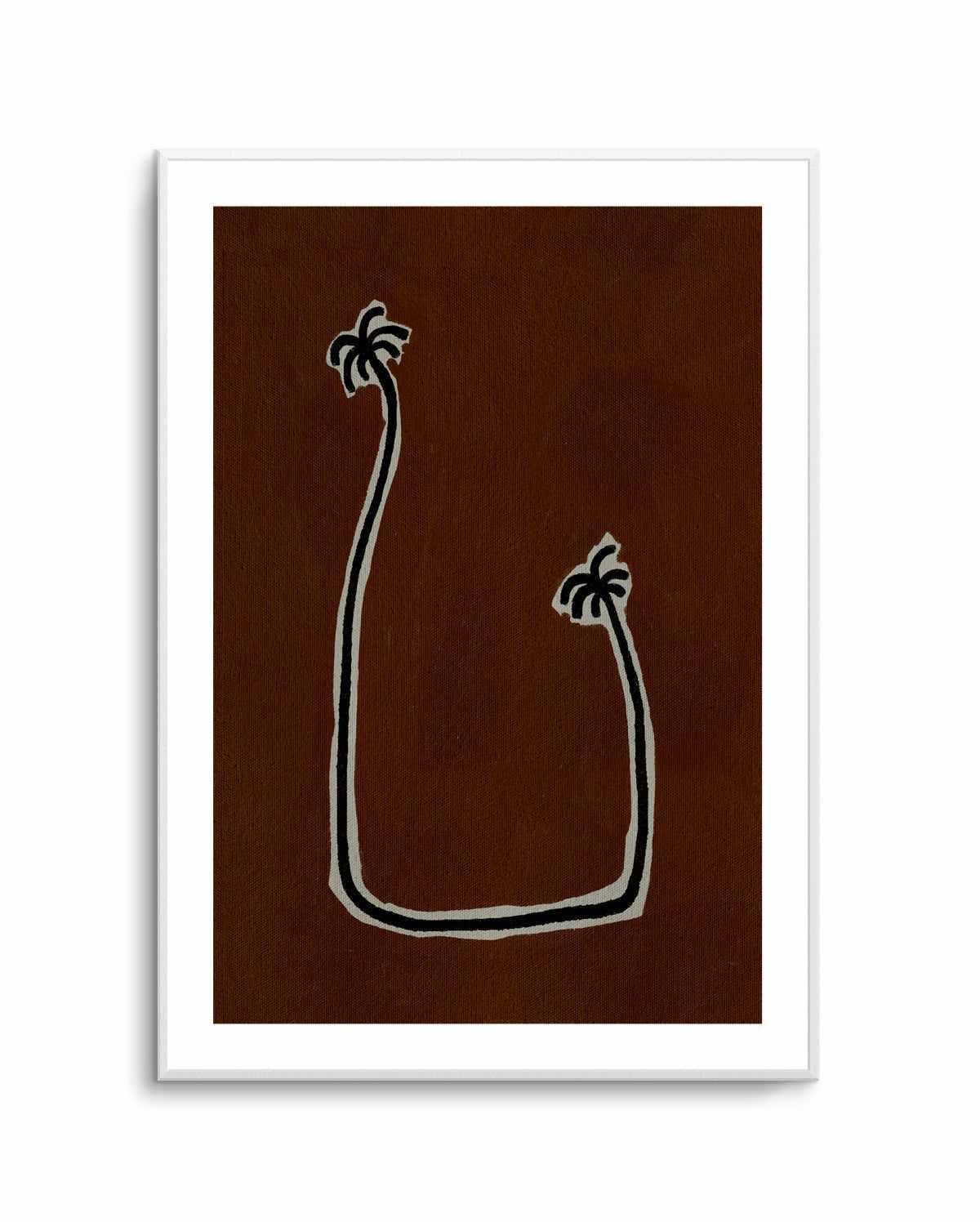 Tropical Wall Art Print Soul Bound Brown Shatha Al Dafai – Olive et Oriel