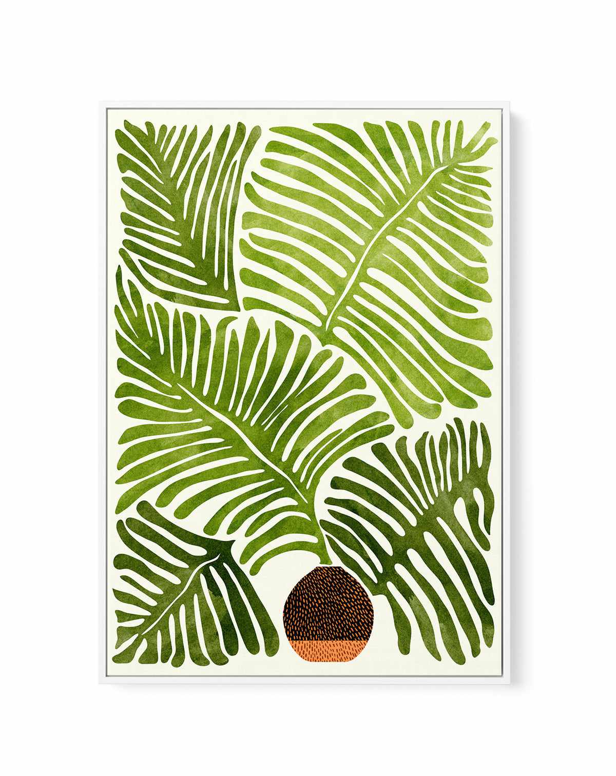 Summer Fern By Kristian Gallagher | Framed Canvas Art Print – Olive et ...