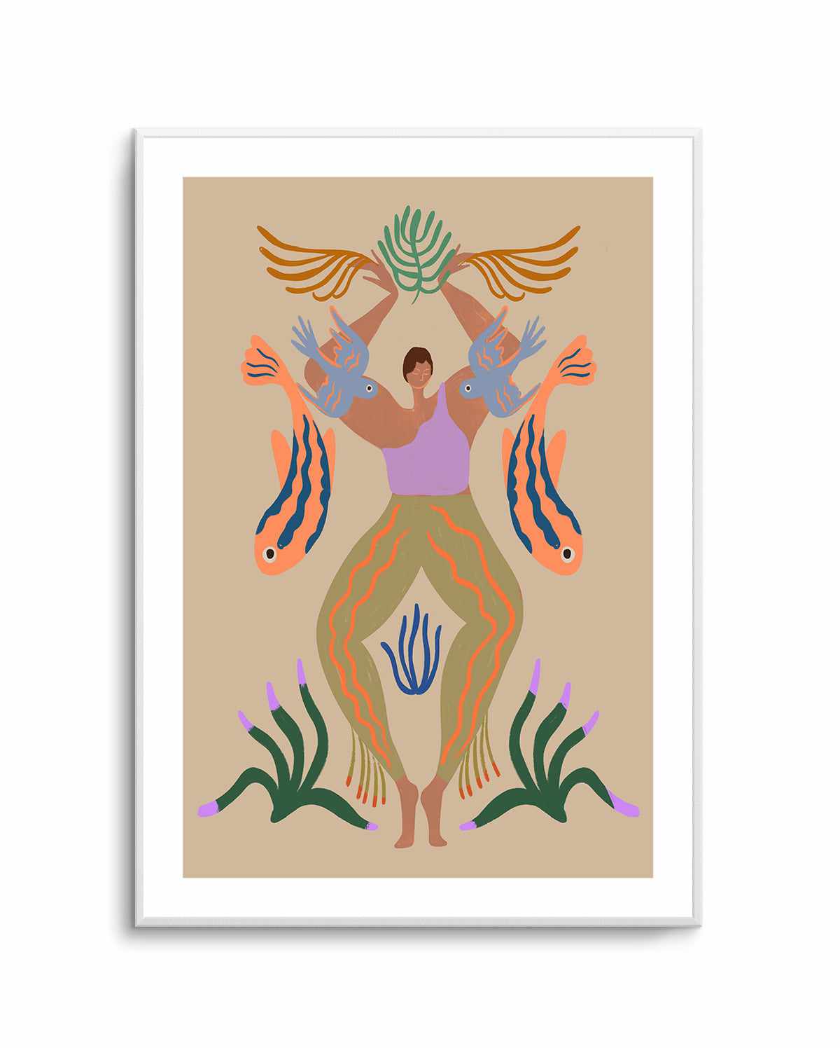 The Birds and Fish by Arty Guava | Art Print – Olive et Oriel