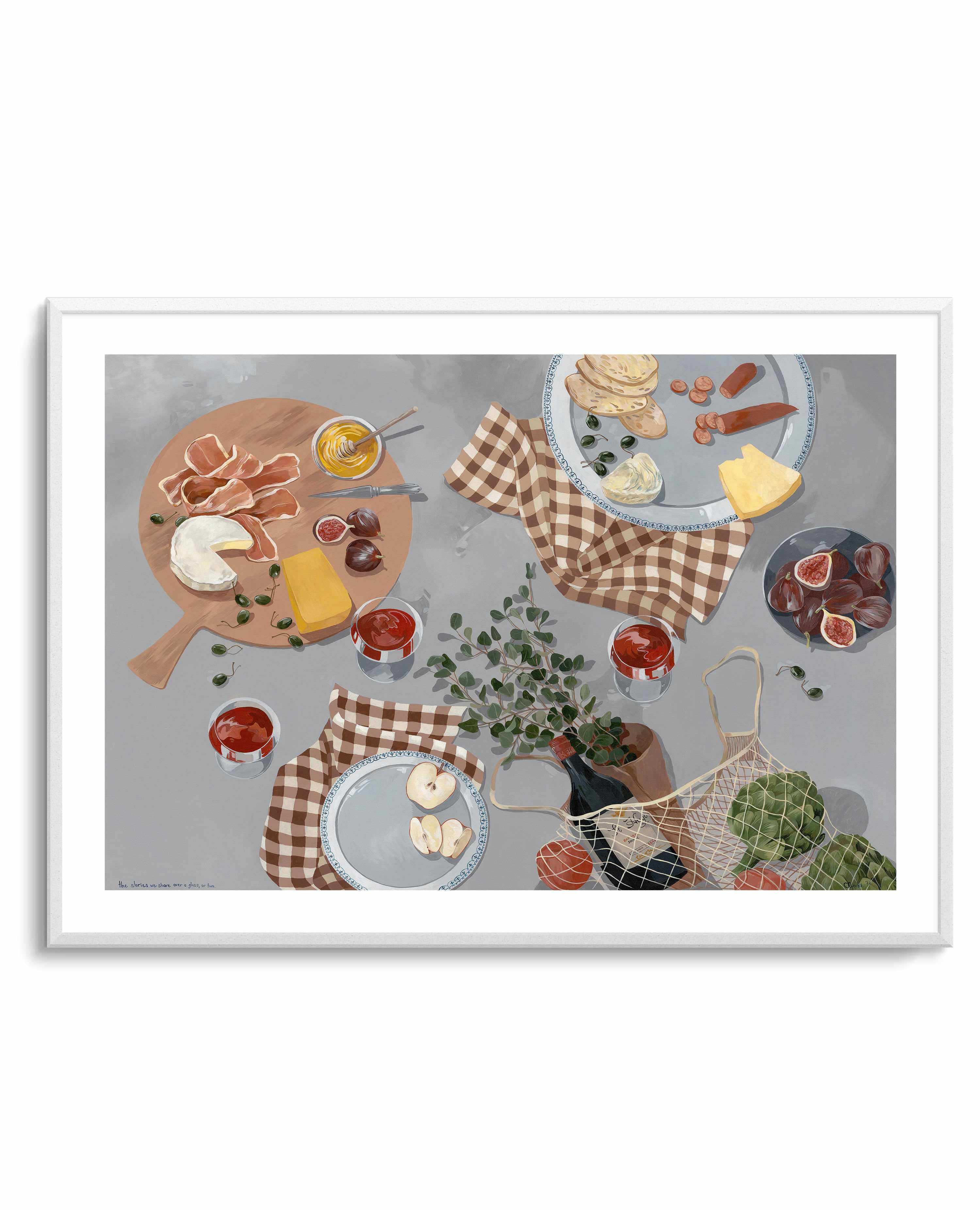 The Stories We Share Over a Glass or Two by Cat Gerke | Art Print ...