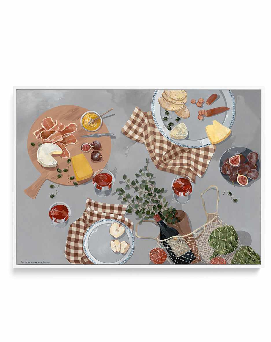 The Stories We Share Over a Glass or Two by Cat Gerke | Framed Canvas ...