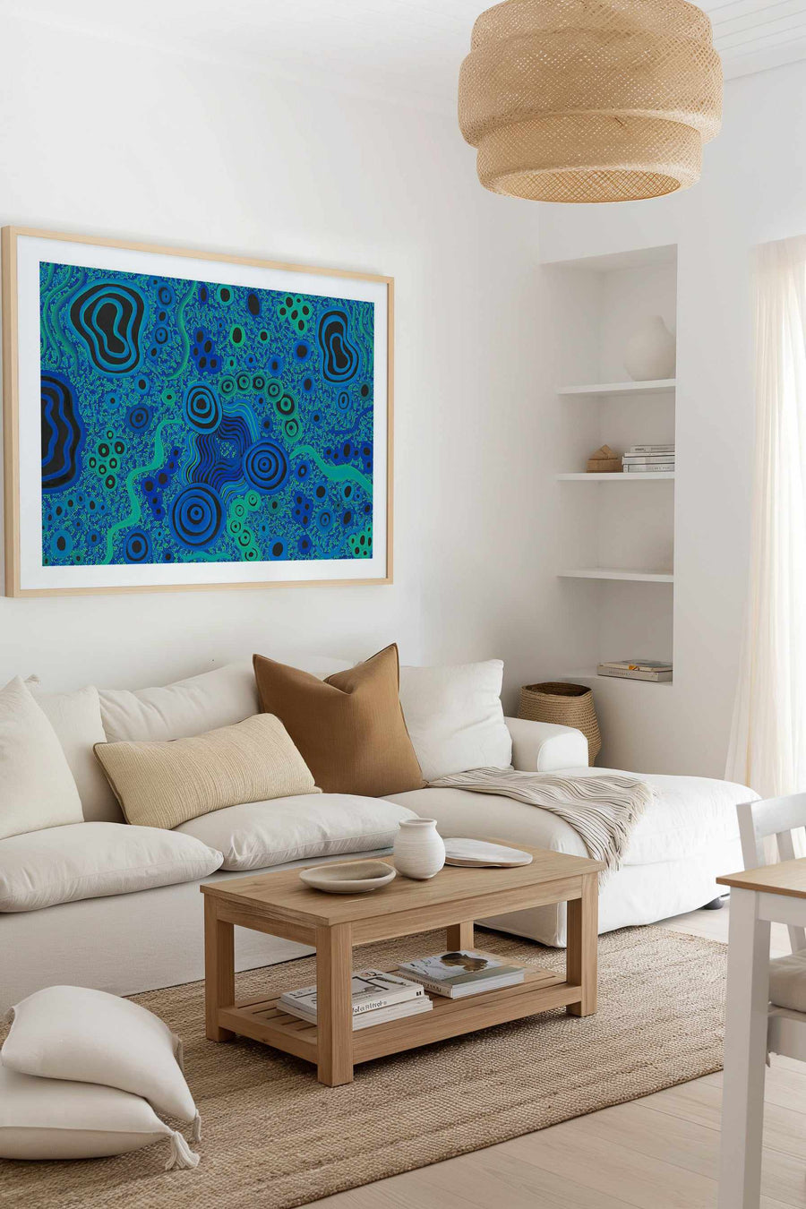 Blue Indigenous Wall Art Prints - FREE Aus-wide shipping! – Olive et Oriel