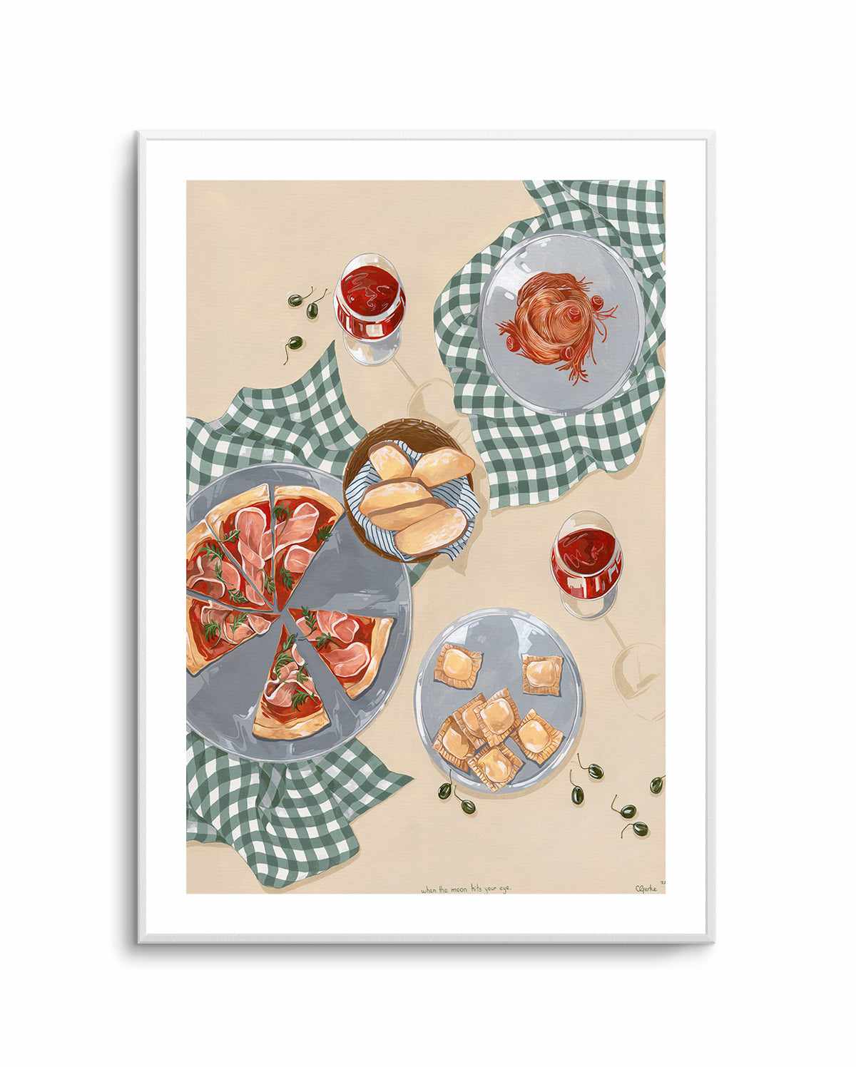 When The Moon Hits Your Eye by Cat Gerke | Art Print – Olive et Oriel
